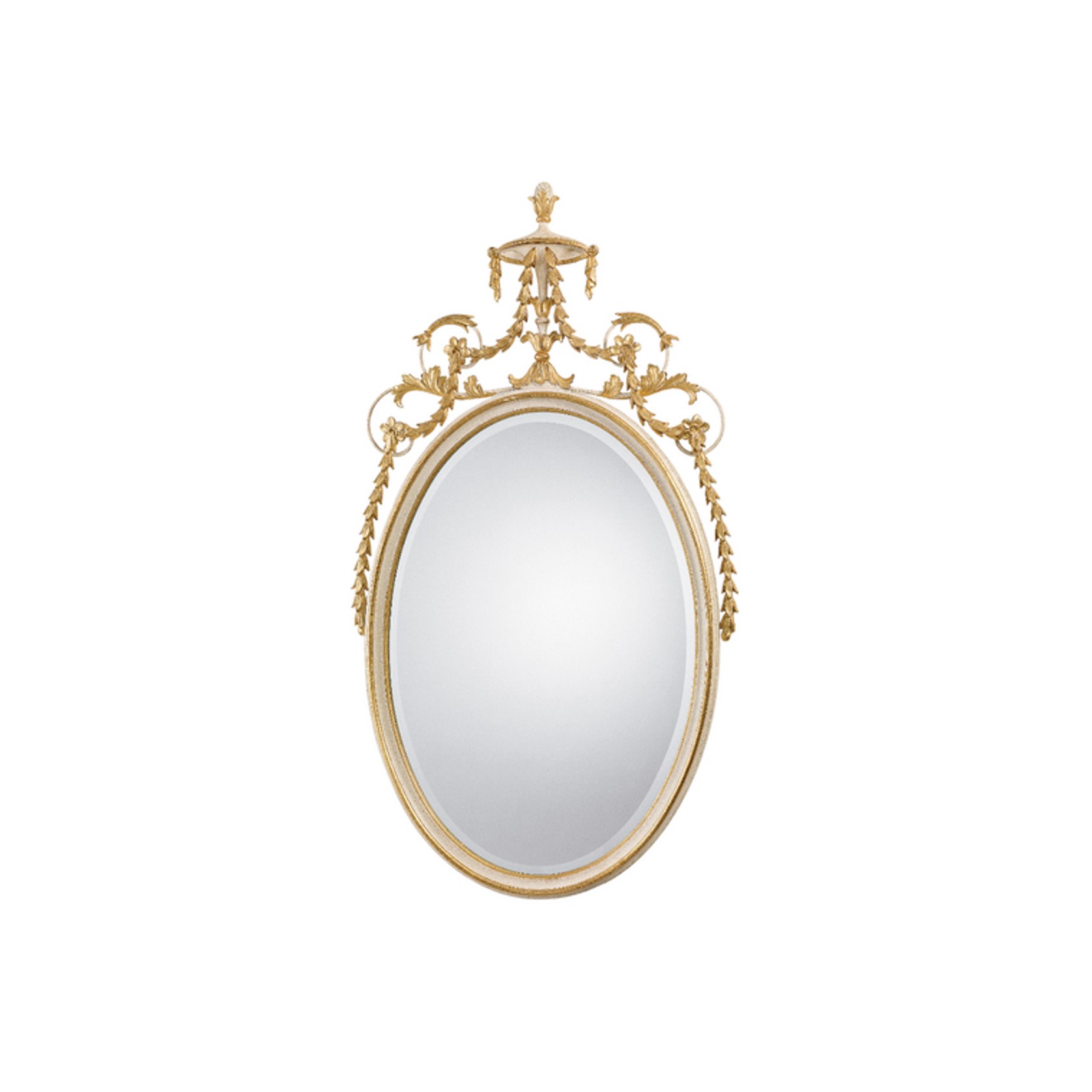 Robert Adam Style with Oval Bevelled Mirror | ArchiPro AU