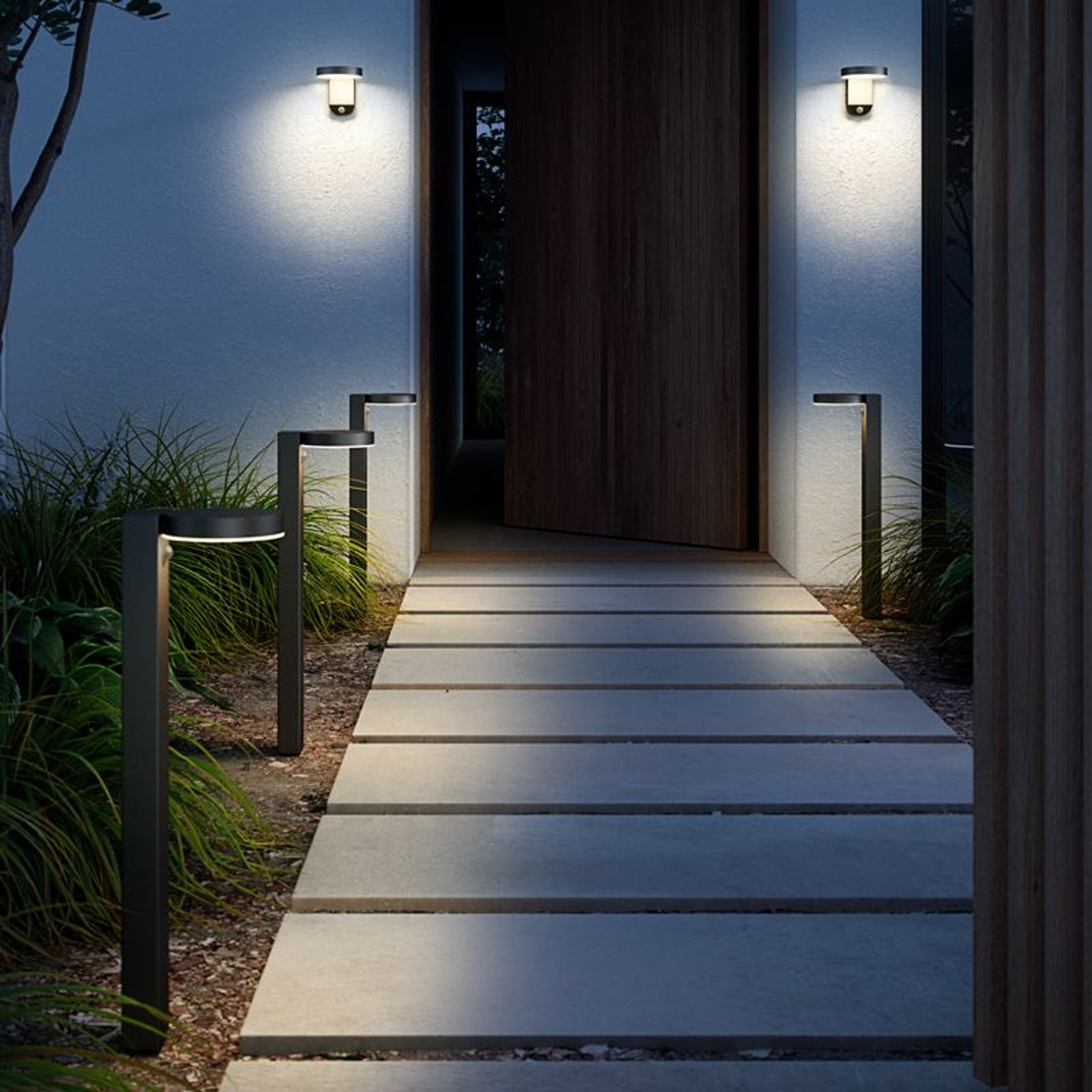 Rica Round Solar Wall Light | ArchiPro AU