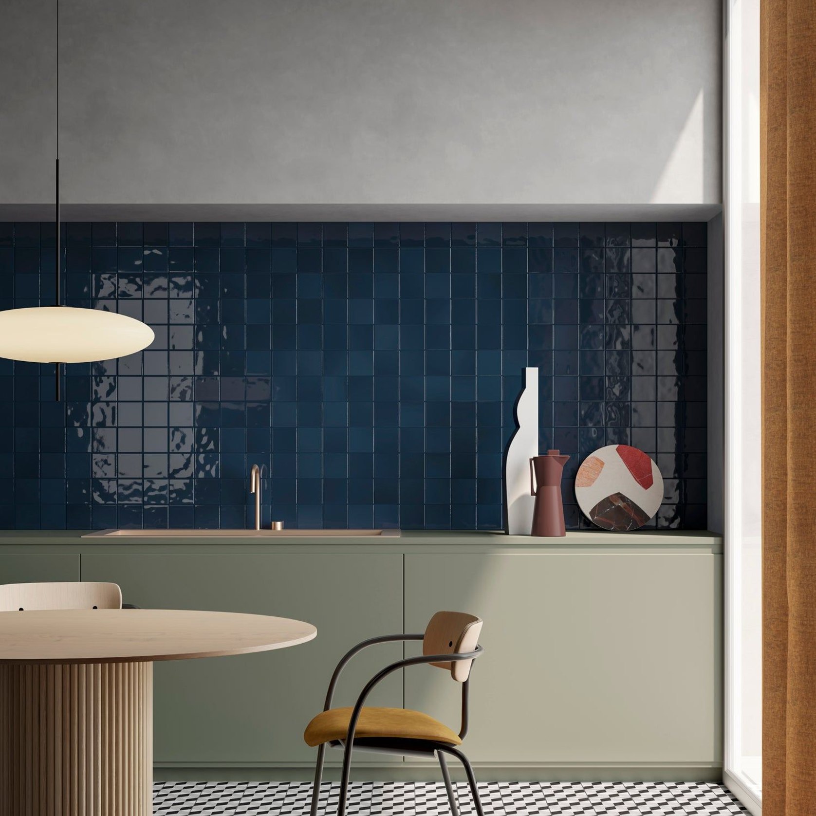 Rebel Sapphire Blue Gloss 100x100mm | ArchiPro AU