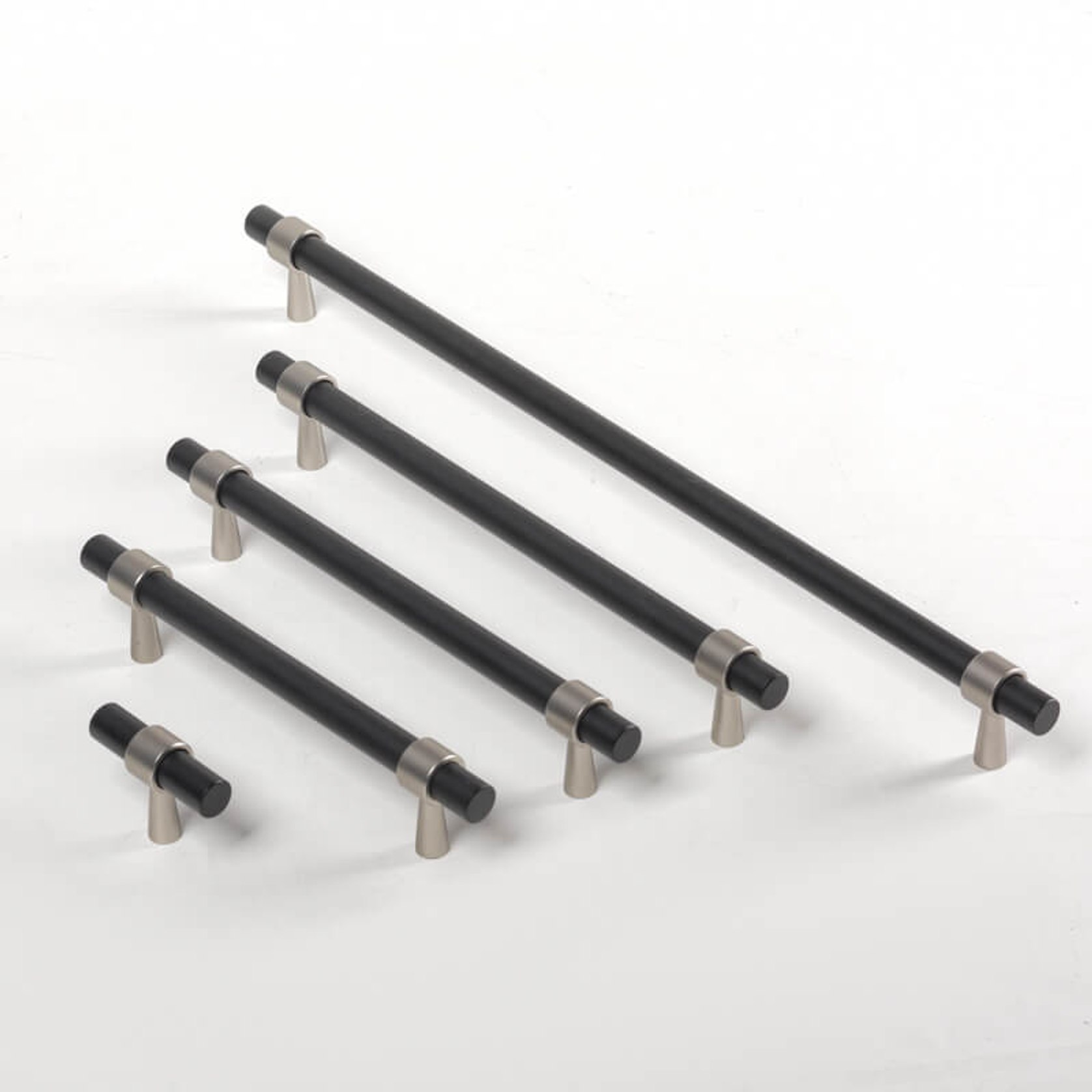 KT&CO Kitchen handles pull matte black Nickel Byron Bay | ArchiPro AU