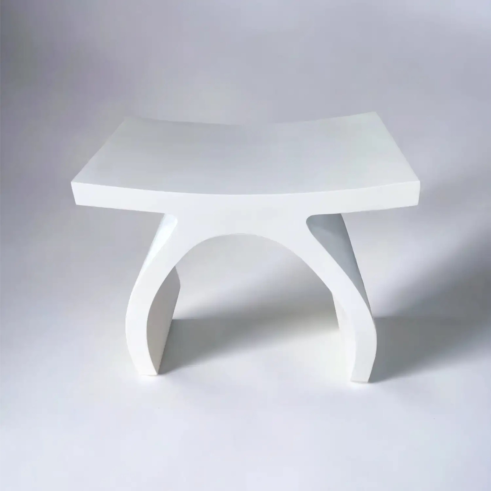 Wishbone - Stone Composite Stool | ArchiPro AU