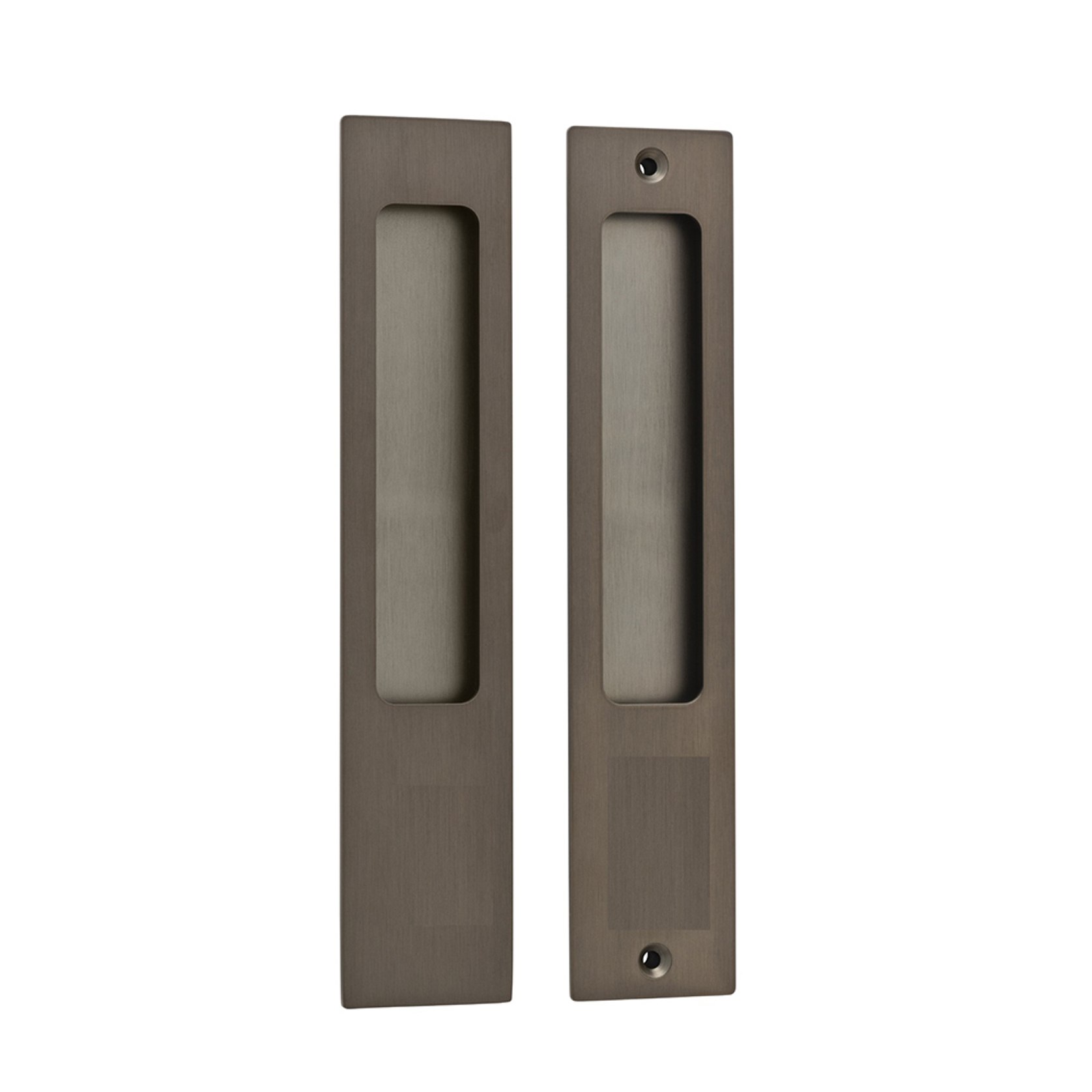Iver Rectangular Flush Pull Passage Set Signature Brass for Sliding Doors 21411 *Pair* | ArchiPro AU