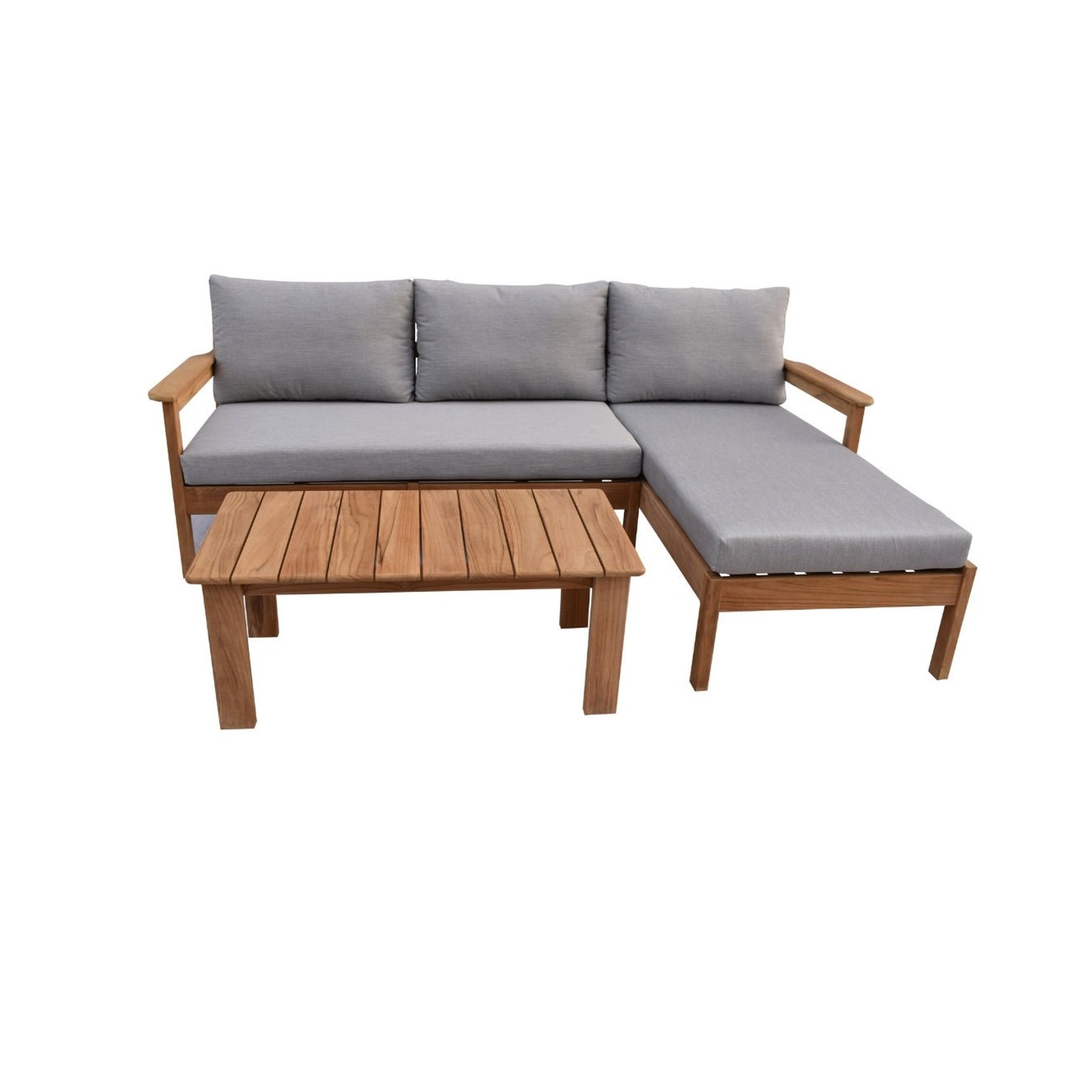 Rome Teak Wood Modular Outdoor Lounge Set | ArchiPro AU