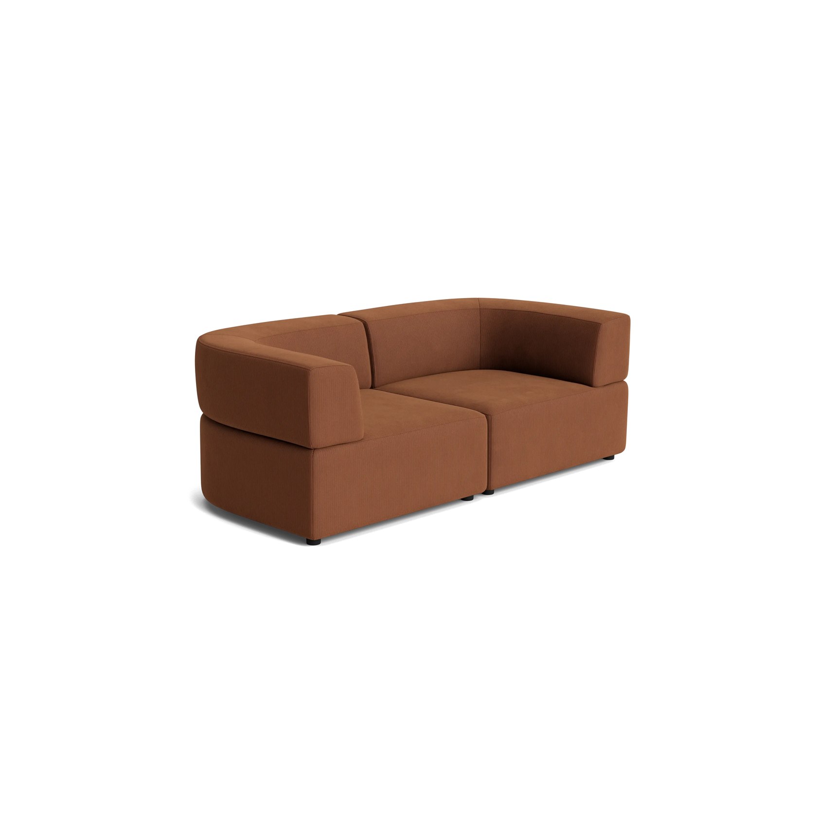 Stretch 3 Seater Sofa - Corduroy Cocoa | ArchiPro AU