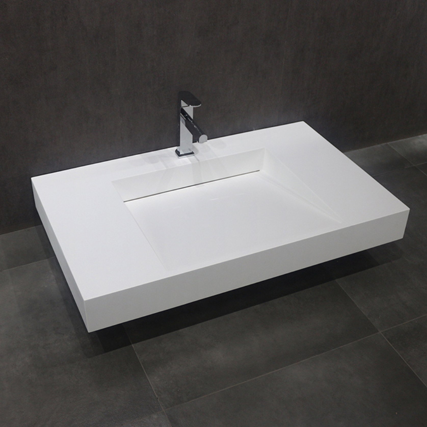 Single Bowl Ramp Basin 915mm Wall Hung B6036 | ArchiPro AU