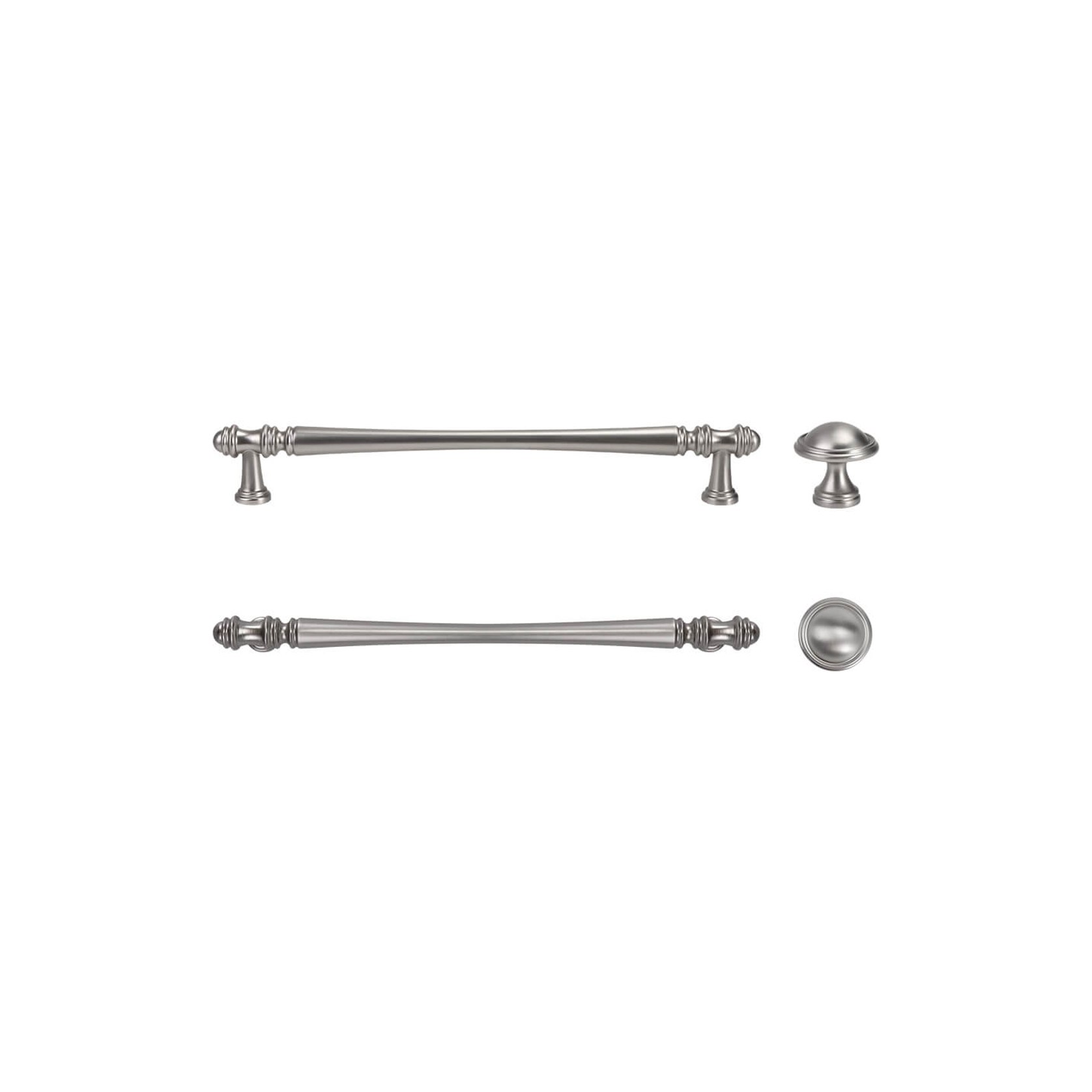 KT&CO Hampton style kitchen handles Toorak brushed nick | ArchiPro AU