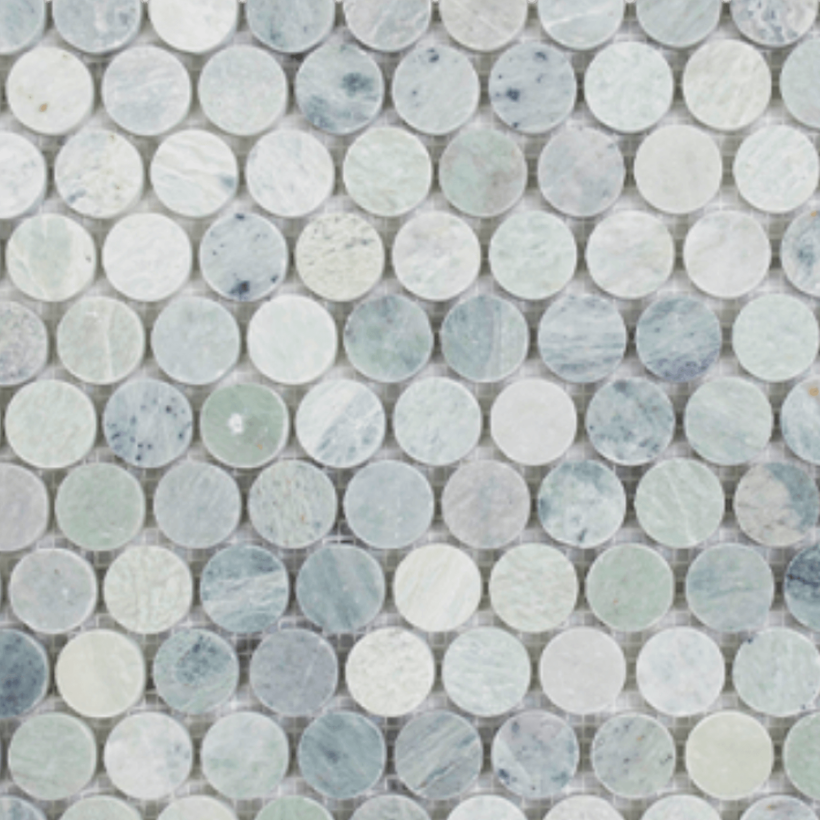 Ming Green Honed Penny Round | ArchiPro AU