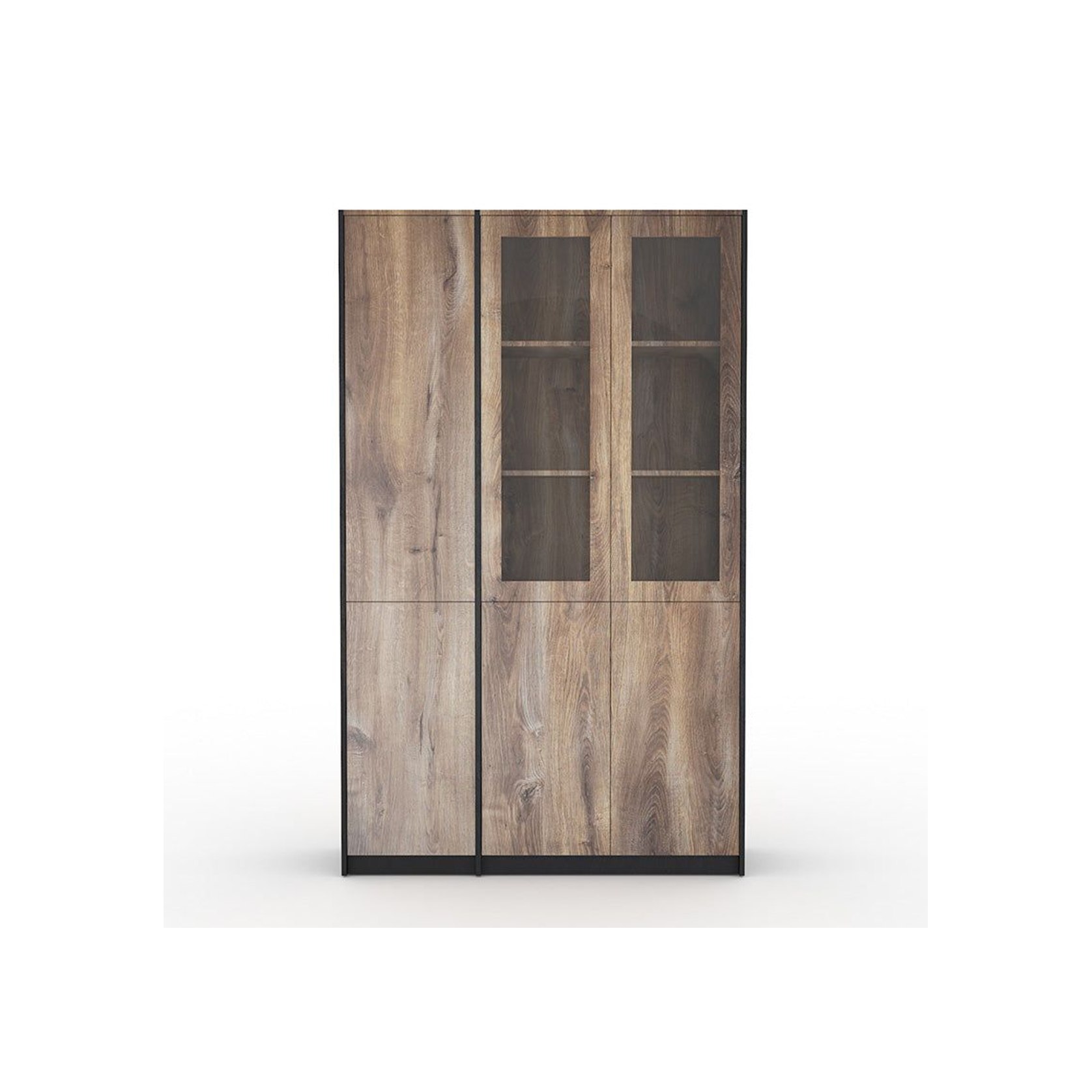 SUTTON 3 Door Display Unit 120cm - Warm Oak | ArchiPro AU