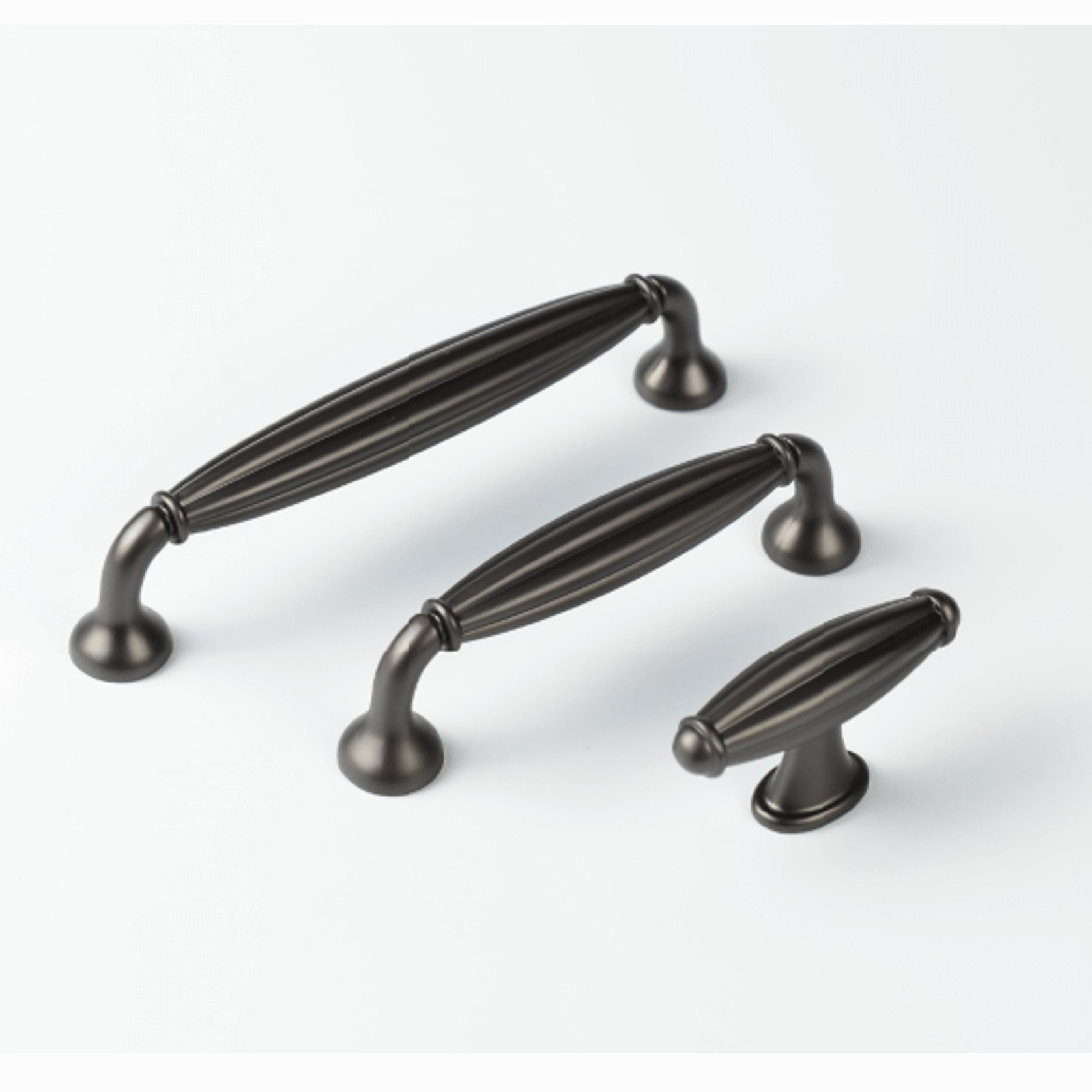 KT&CO Kitchen drawer handles hampton style gunmetal grey Launceston ...