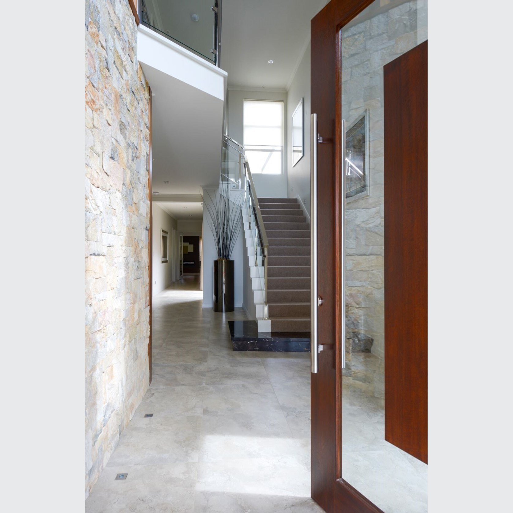 Zanda Round Offset Door Entrance Pull Handle | ArchiPro AU