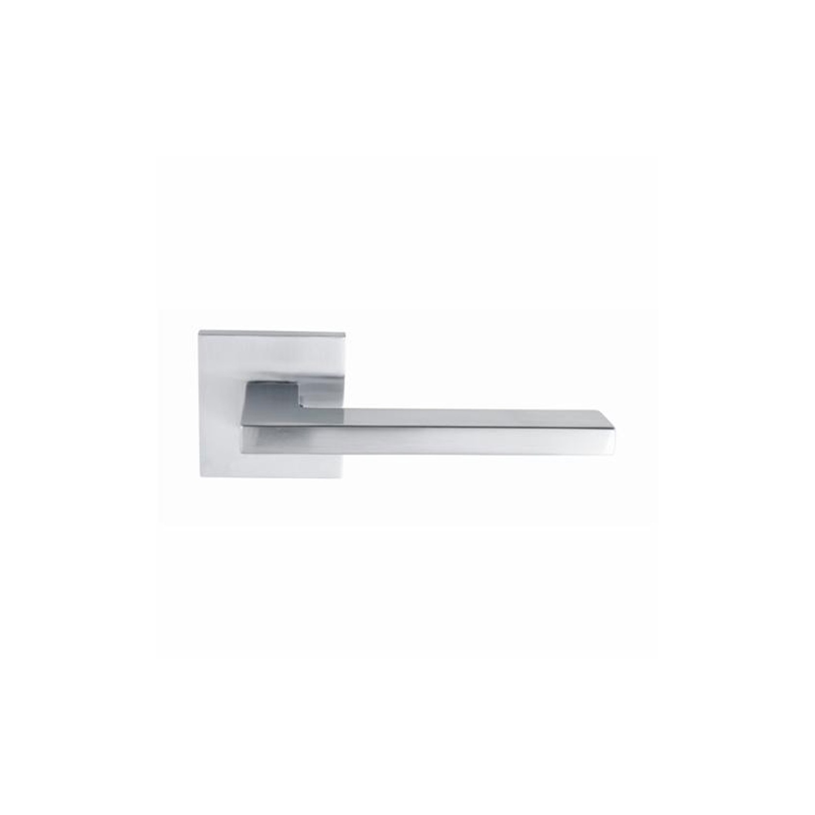 Zanda Matrix Door Handle Lever Set Satin Chrome | ArchiPro AU