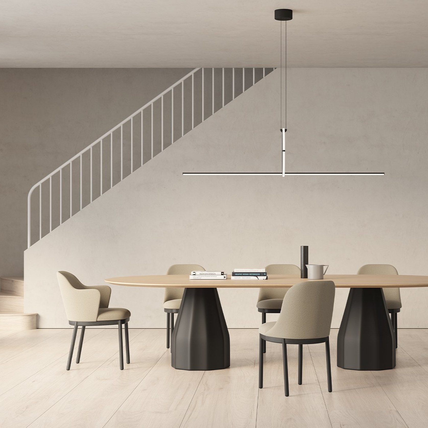 Aleta Chair - Four Wooden Legs | ArchiPro AU