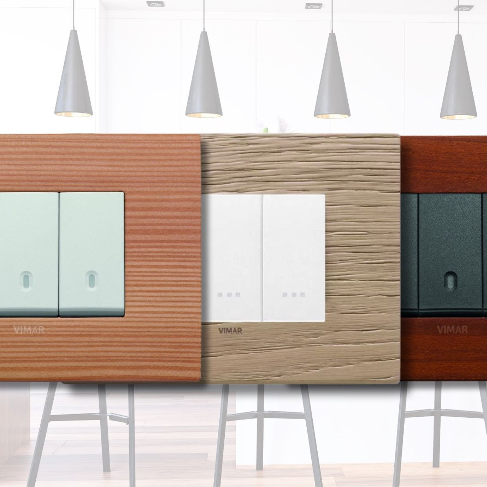 Vimar Eikon Arke Light Switches | Aluminium | ArchiPro AU