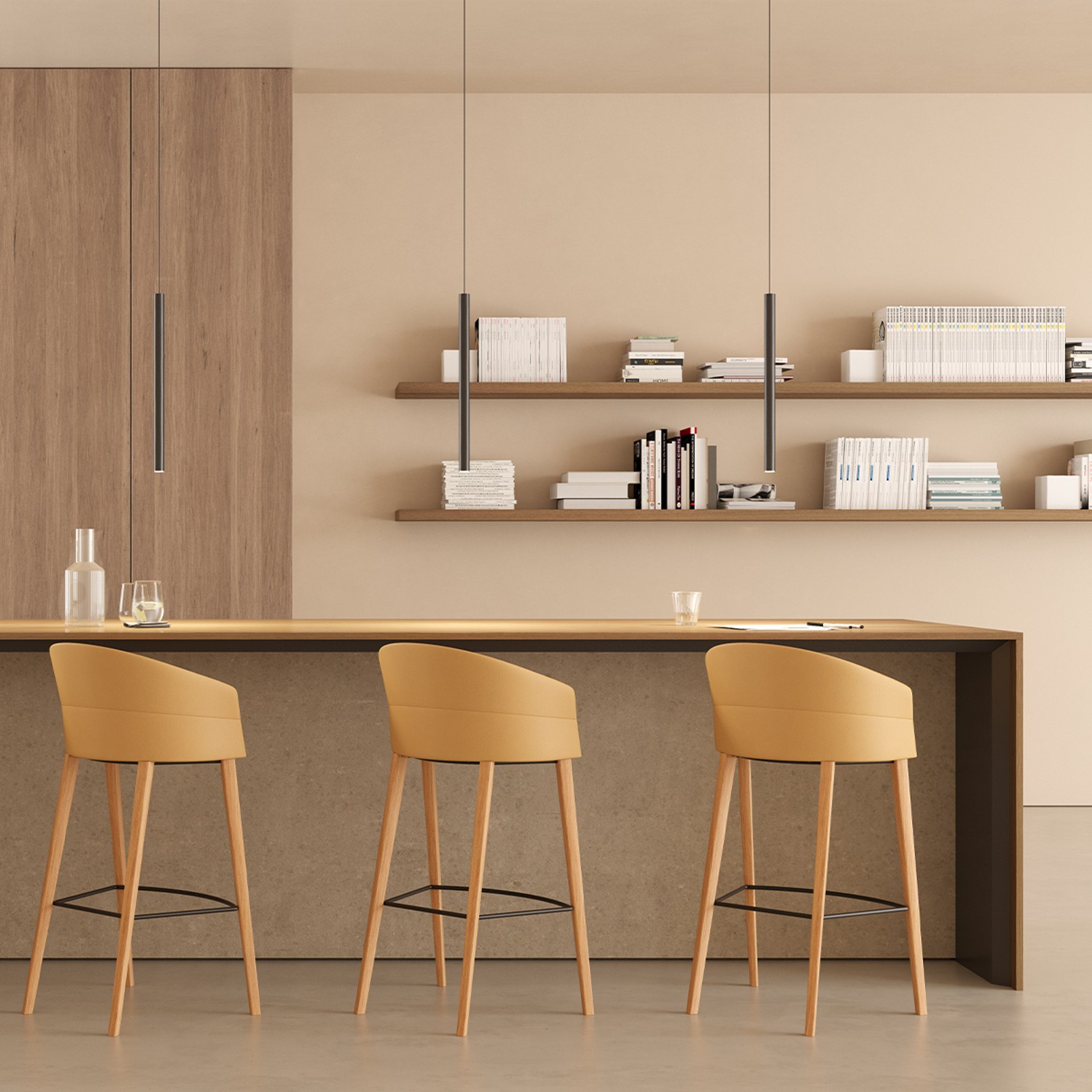 Copa Counter Stool - Wooden Legs | ArchiPro AU