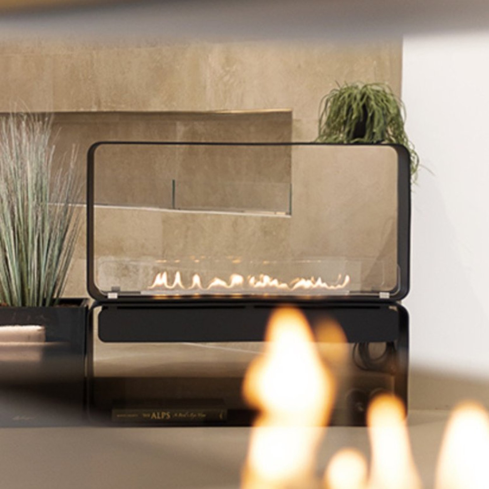 Decoflame Austin Freestanding Net Zero Fireplace | ArchiPro AU