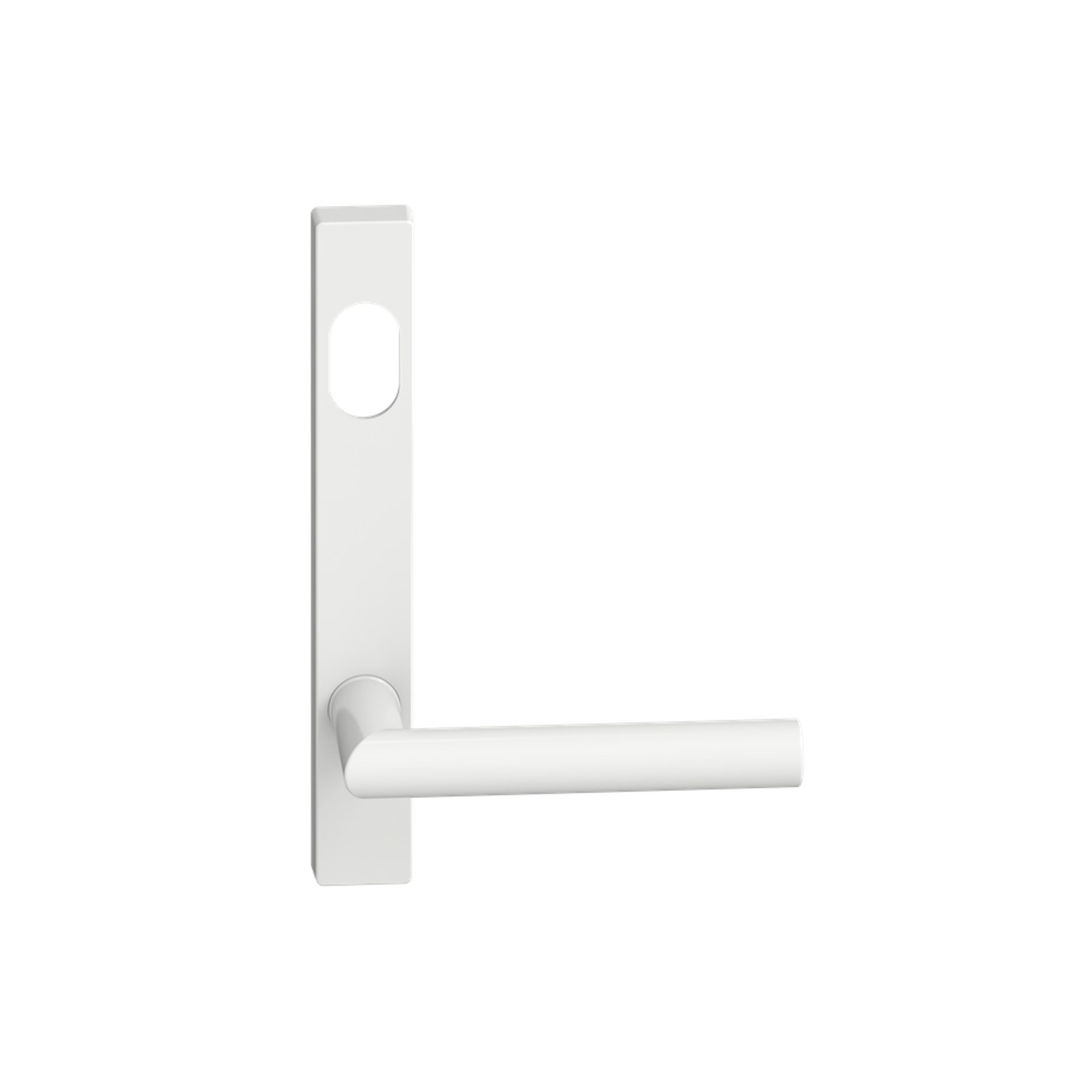 Narrow Plate Lever #11 Cylinder/Concealed WHT | ArchiPro AU