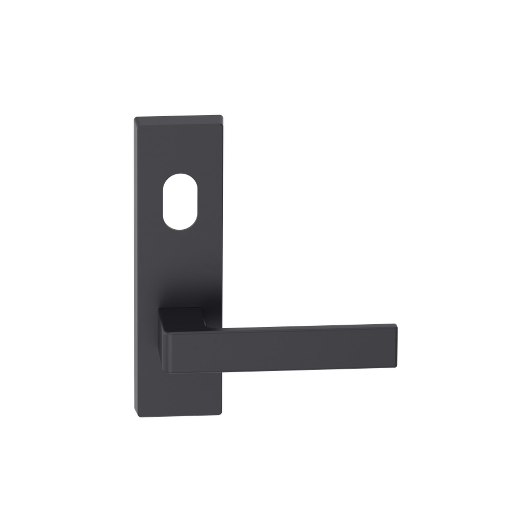 Rectangular Plate Lever #32 Cylinder/Concealed BLK | ArchiPro AU