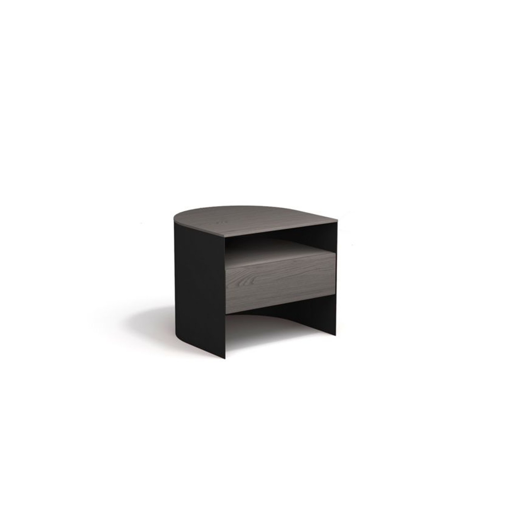Flexus Bedside Table - Black Lacquered Structure | ArchiPro AU