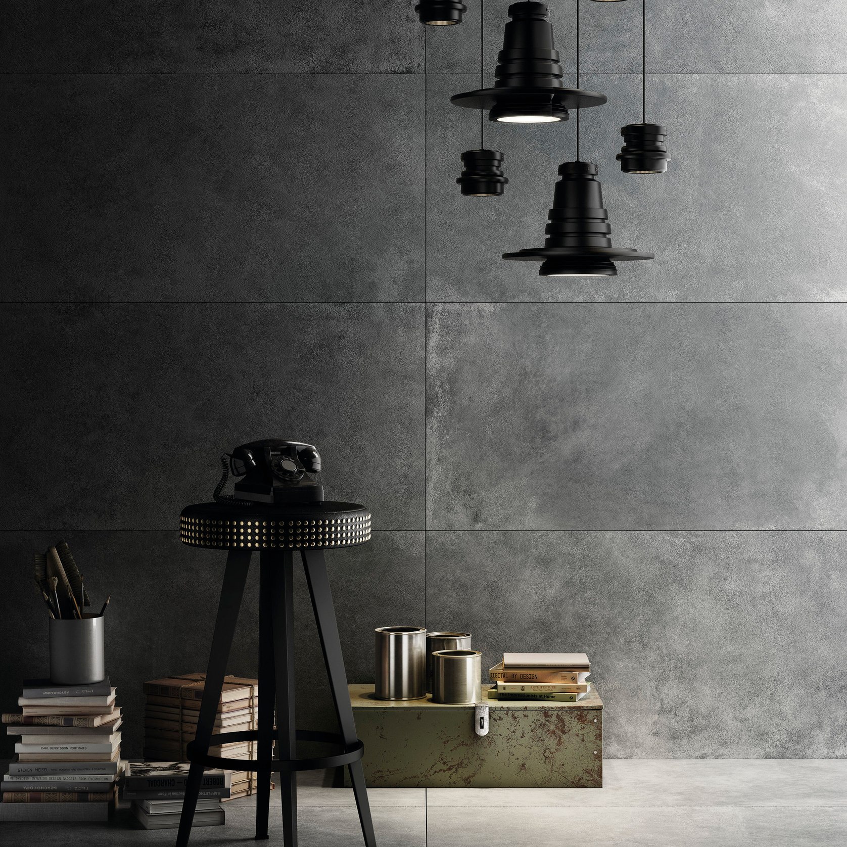 Hard Leather Diesel Living Tiles | ArchiPro AU