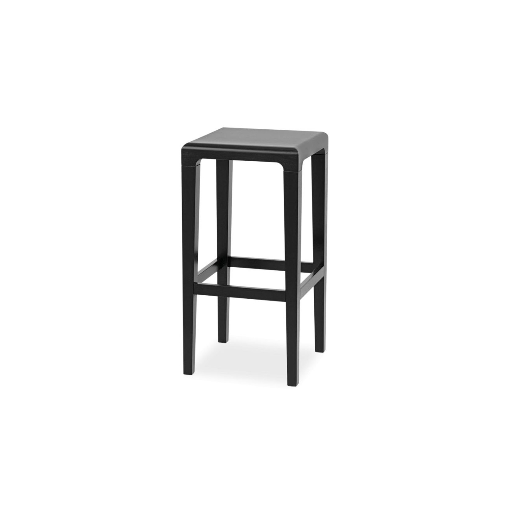 Rioja Kitchen Stool - Black Stained - 65cm - by TON | ArchiPro AU