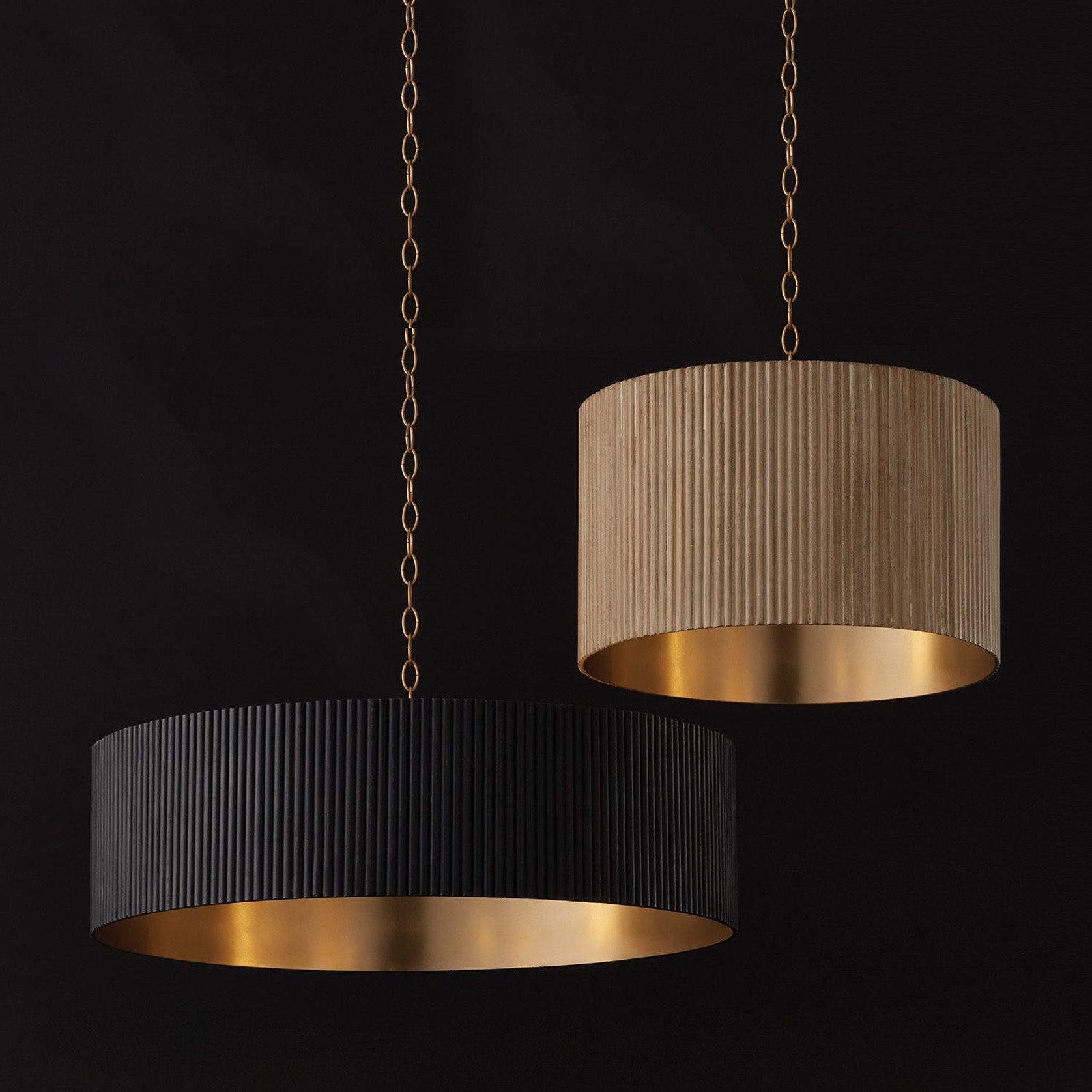 Cody 4 Light Pendant In Black Stain & Matte Brass | ArchiPro AU