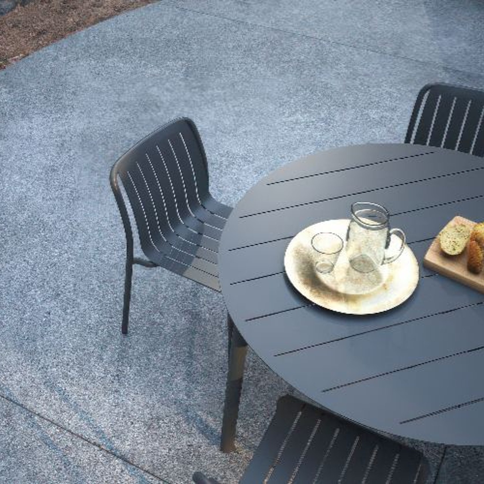 Roku Outdoor Round Dining Table 120cm | ArchiPro AU