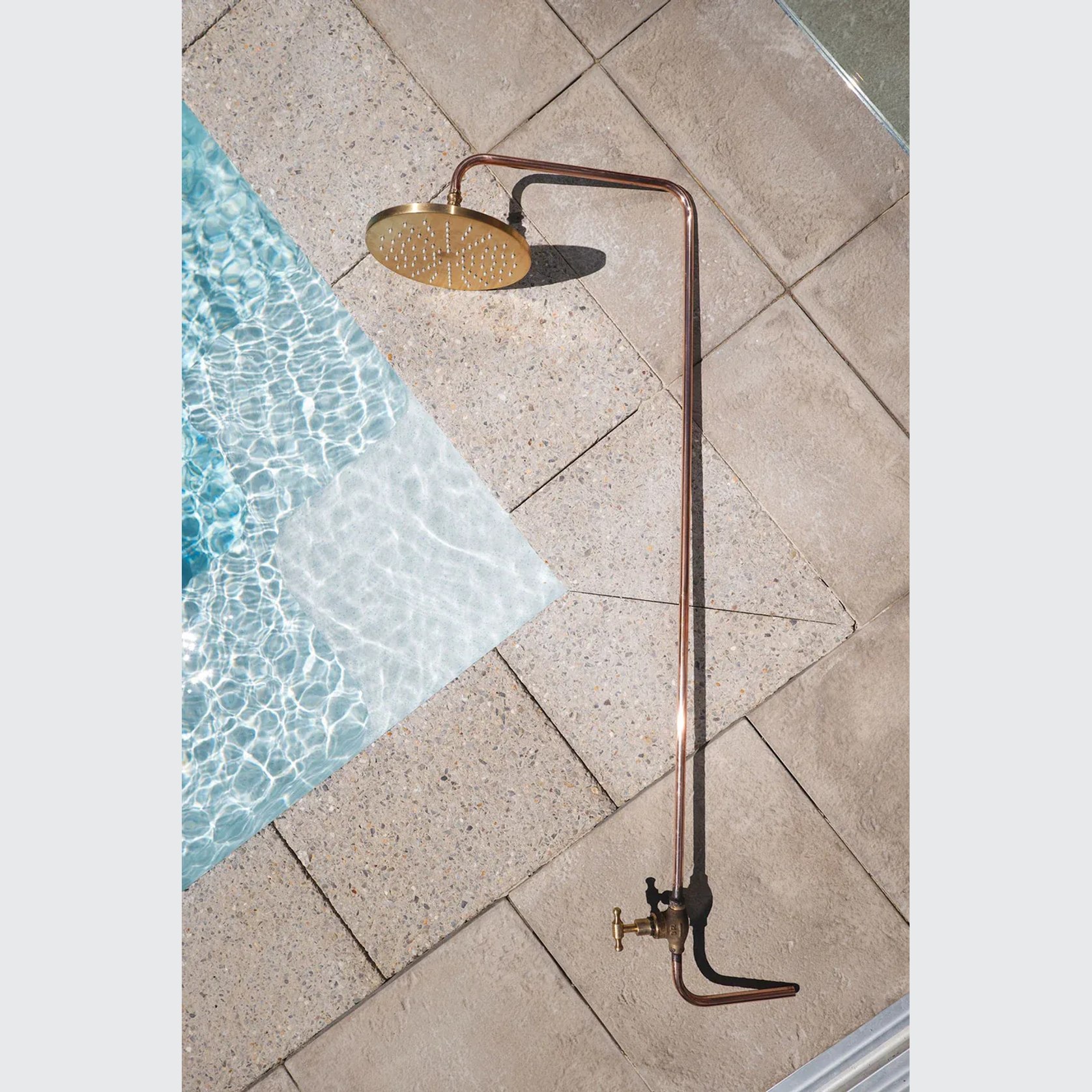 Bondi Wall Mount Outdoor Shower | Cold | Brass | ArchiPro AU