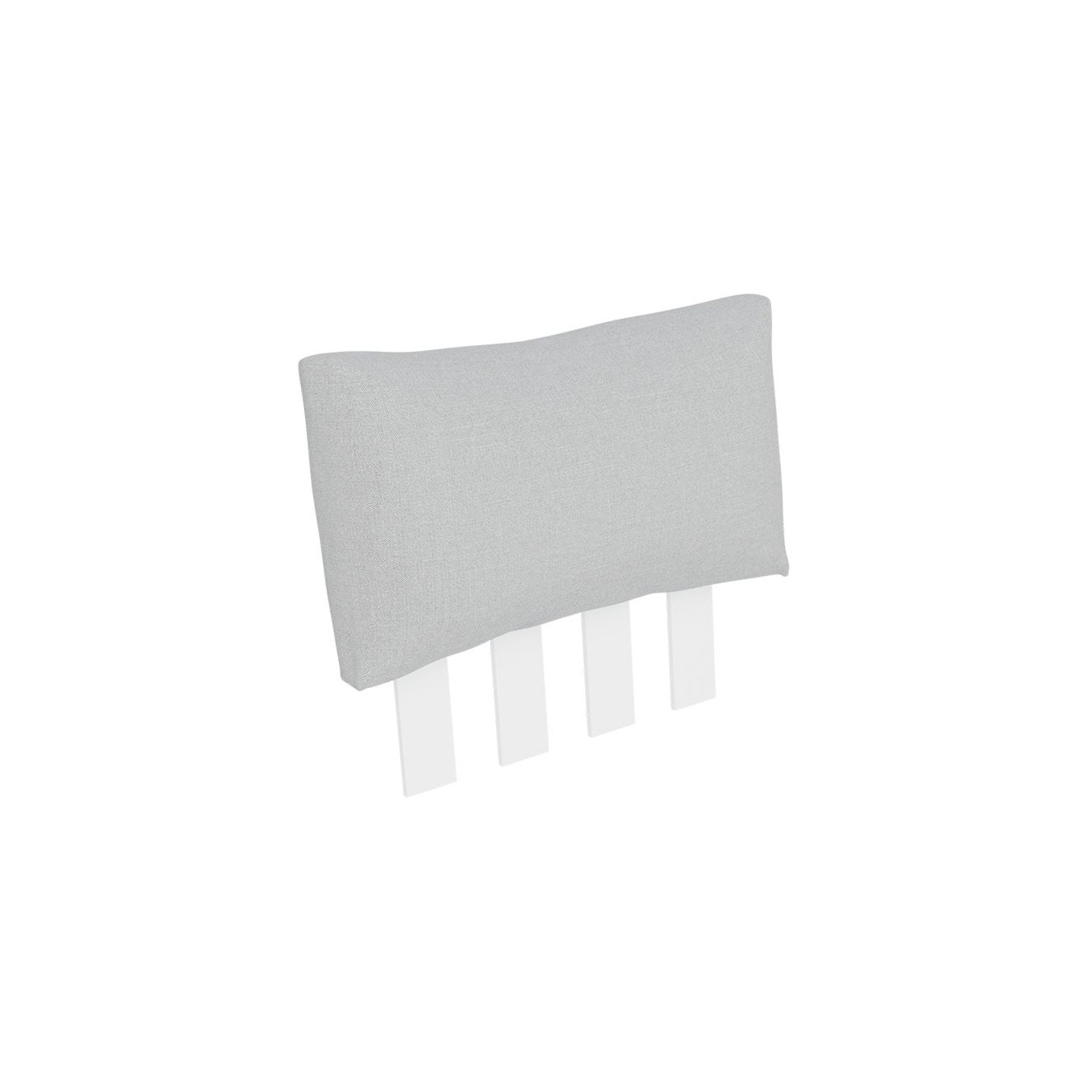Fino Sofa Extra Back in Matt White Frame / Light Grey Fabric | ArchiPro AU