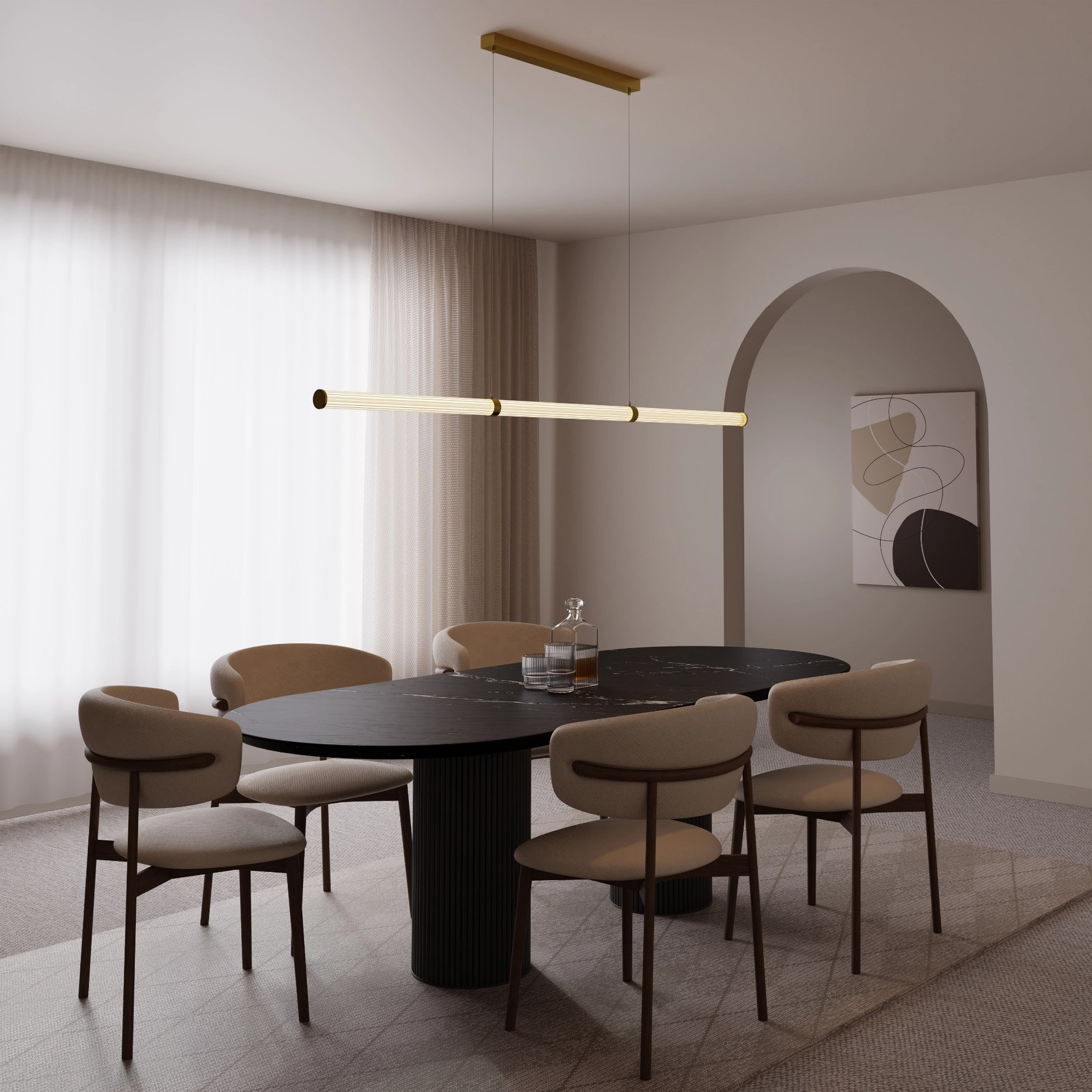 Charm Acrylic Fluted Pendant Light | ArchiPro AU