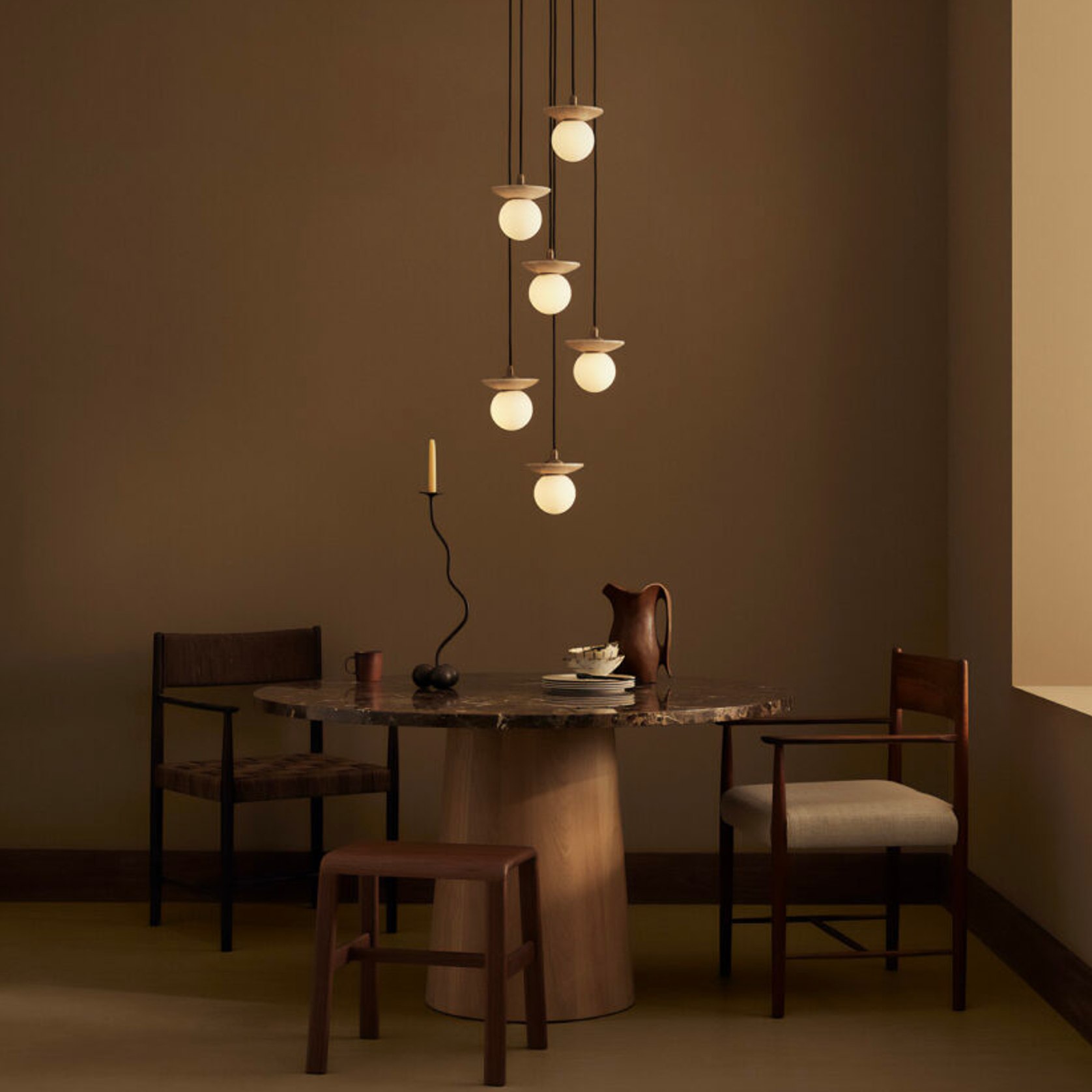 Orbit Stone 6lt Pendant Light | ArchiPro AU