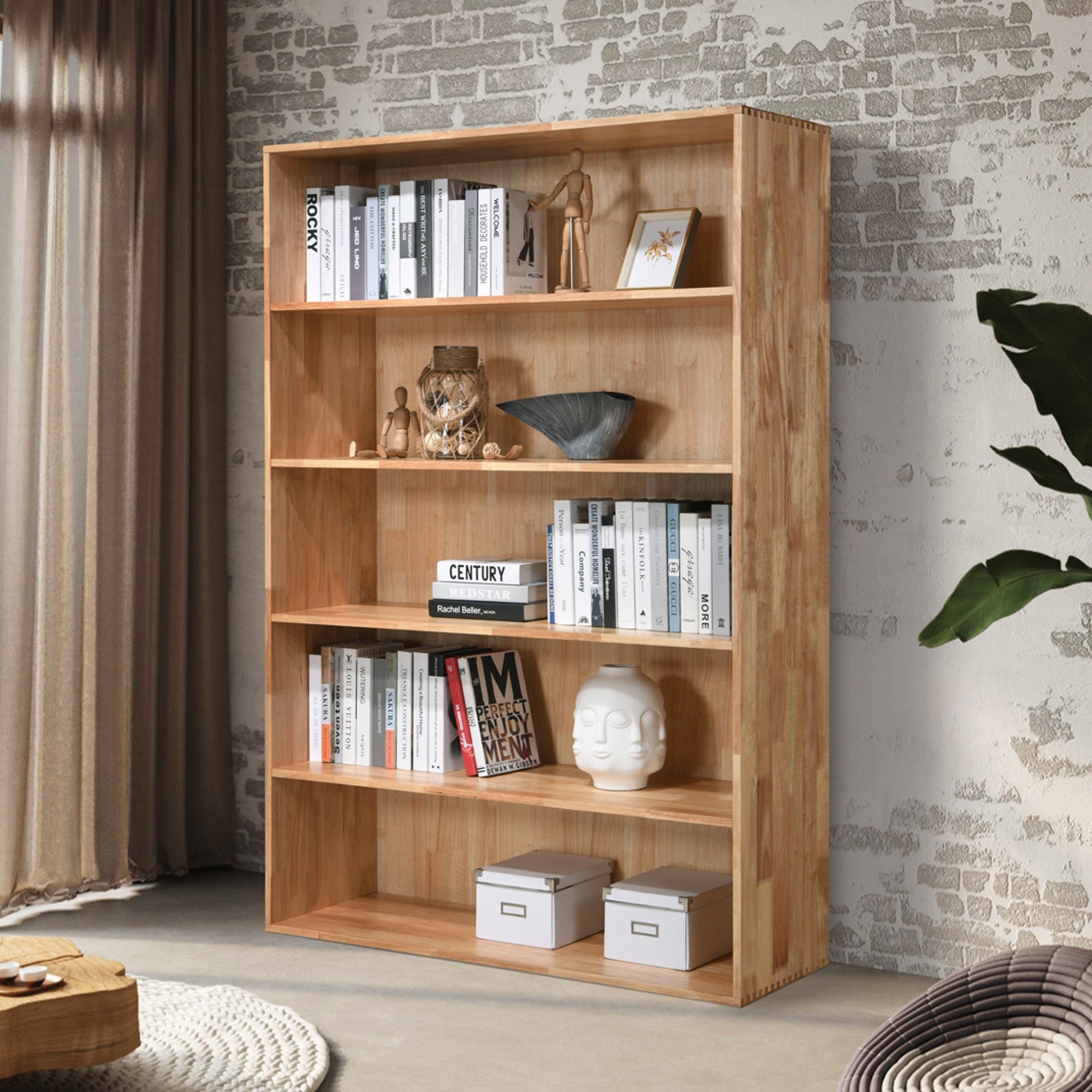 Stax Hardwood Bookcase | Natural | Narrow (1200mm) | ArchiPro AU
