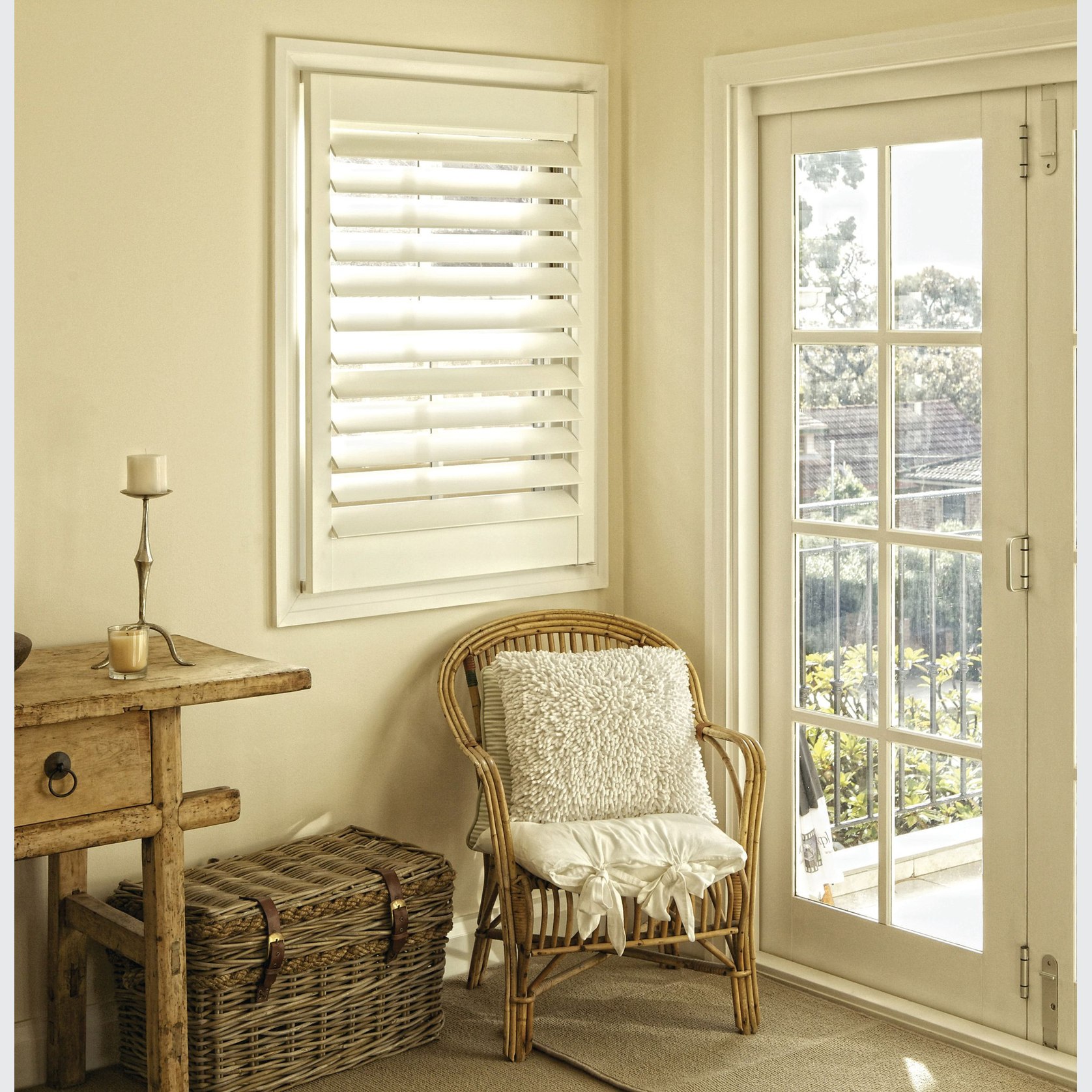 Ambience Hardwood Shutter Stained | Shutter Systems | ArchiPro AU