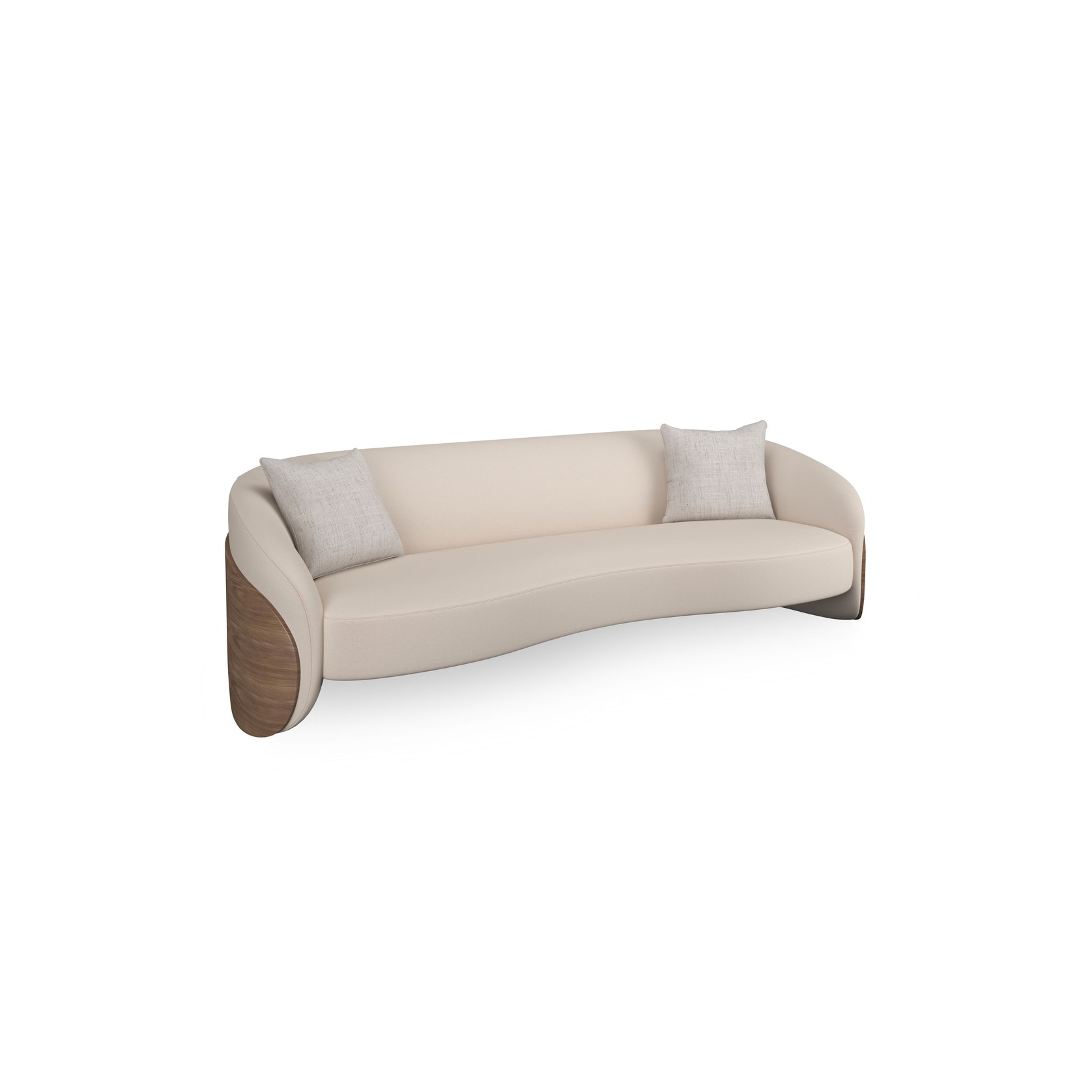 Fleur Wood Back Sofa | ArchiPro AU