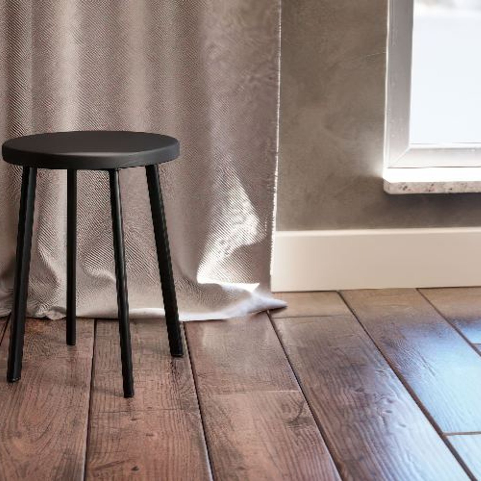 Atlas Low Stool - Black | ArchiPro AU