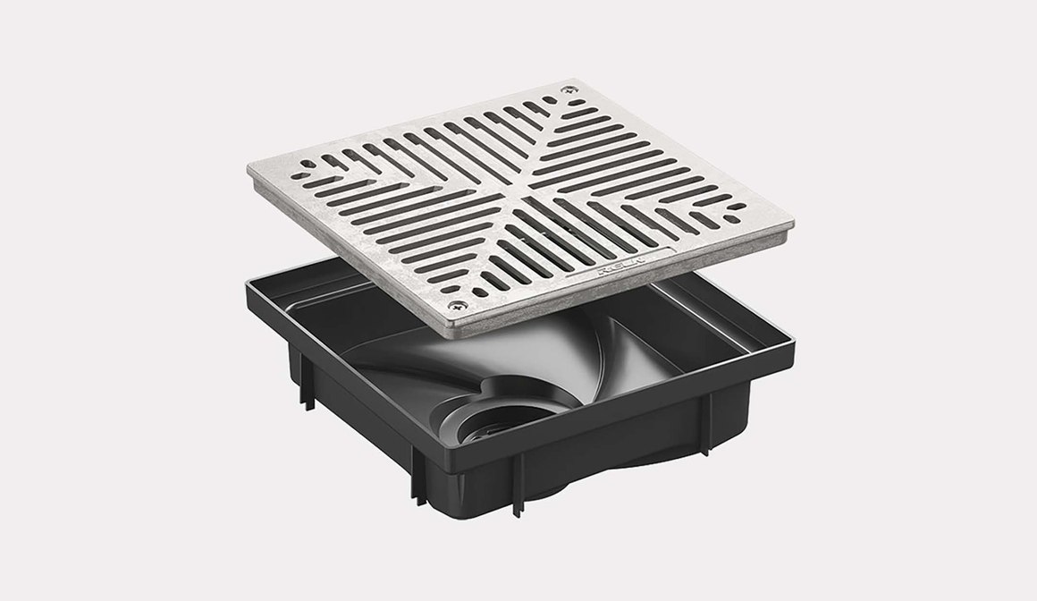 Uni-Pit Vortex 300 with Plain Aluminium Grate | ArchiPro AU