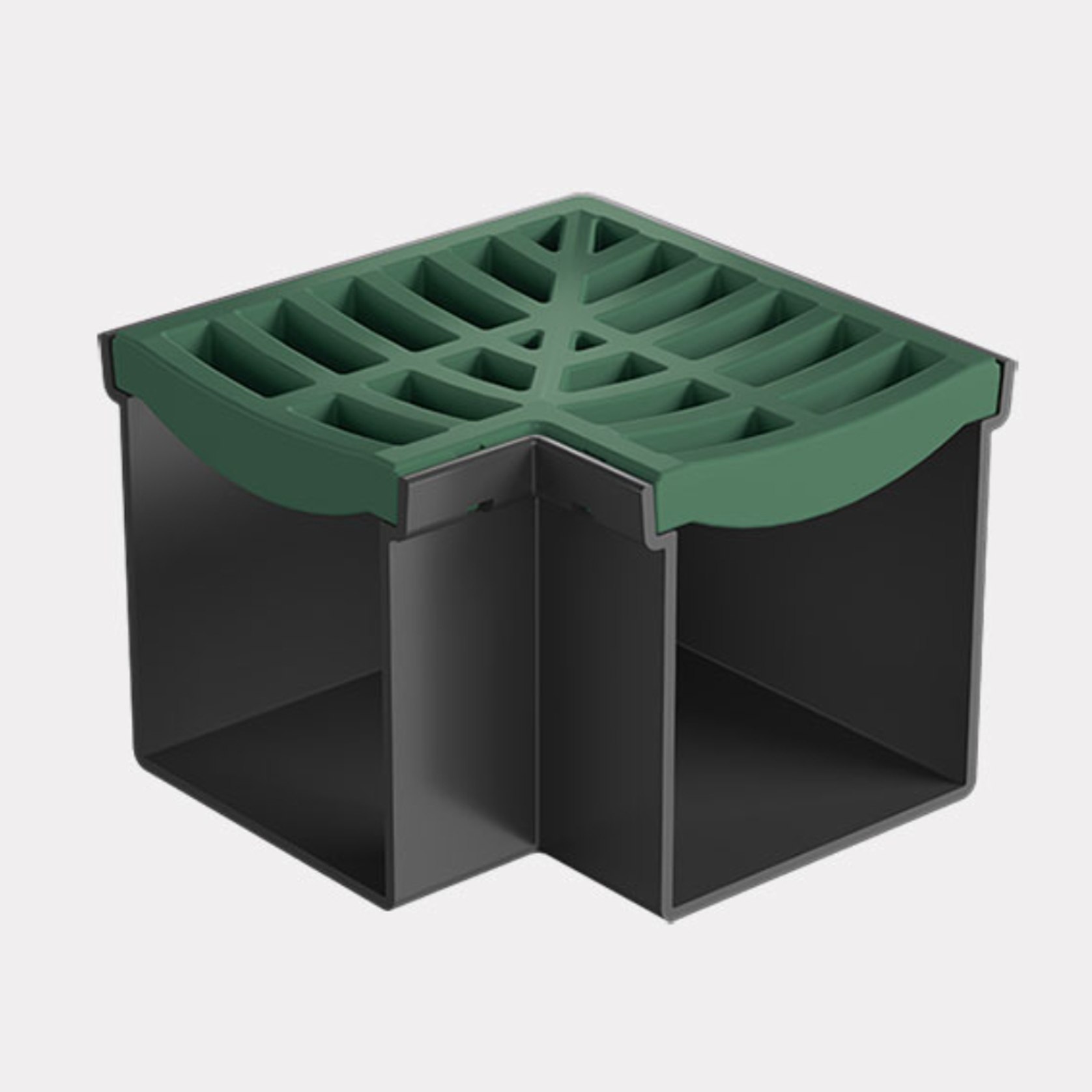 Rain Drain™ Trade – Corner with Green Plastic Grate | ArchiPro AU