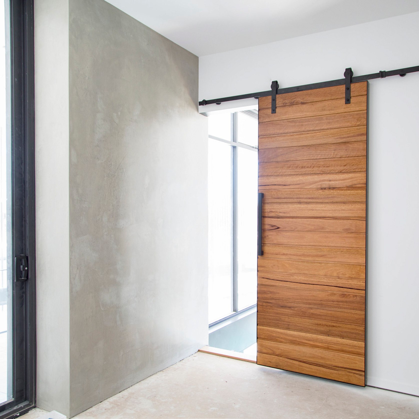 Open Rail Barn Door Surface Slider | ArchiPro AU