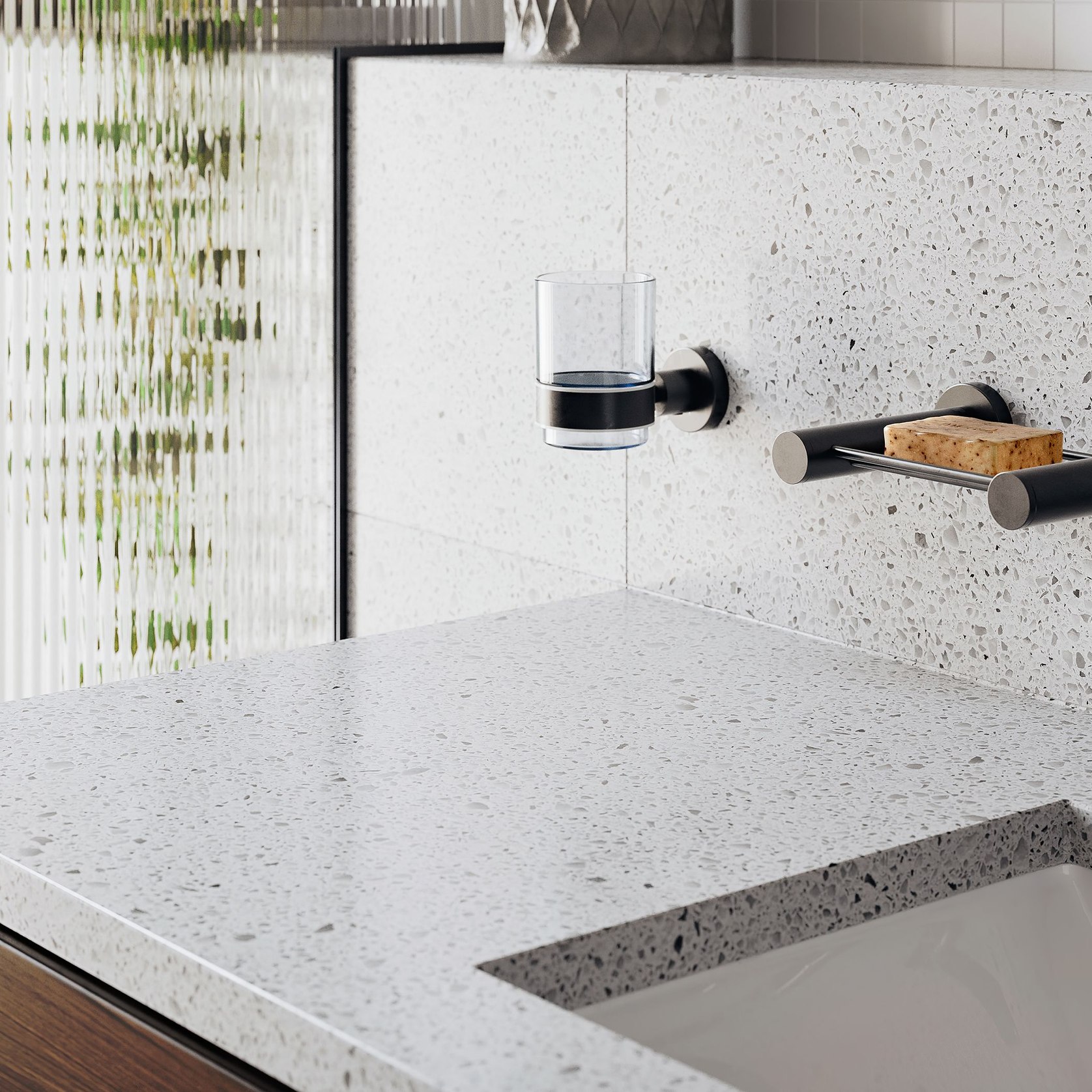 Glass Tumbler with Holder - 4600 Series Number 4632 | ArchiPro AU