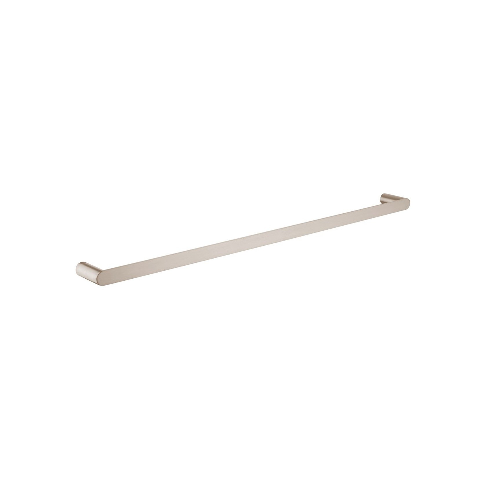 Rushy Single Towel Rail 800mm Brushed Nickel | ArchiPro AU