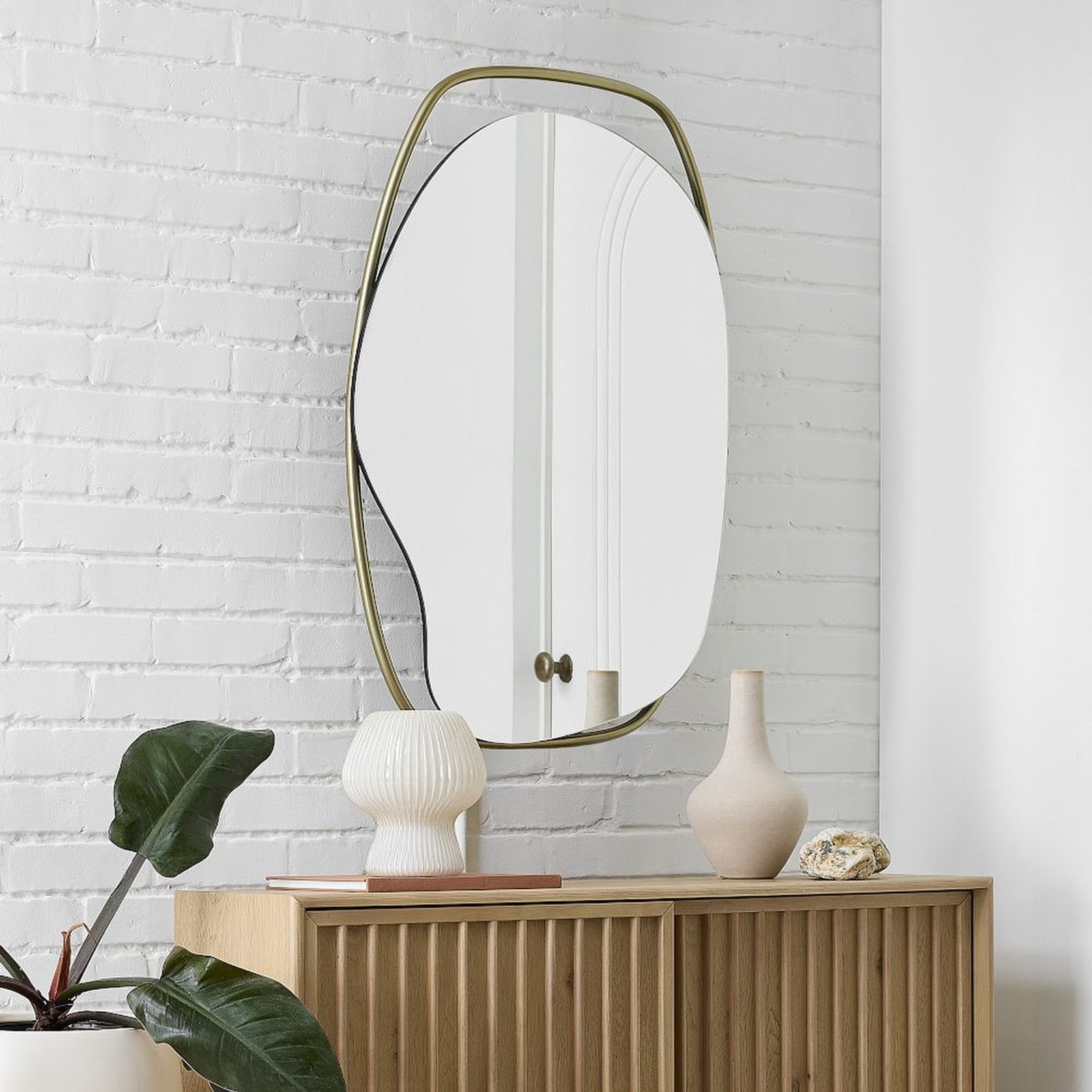 Asymmetrical Mixed Forms Wall Mirror | ArchiPro AU