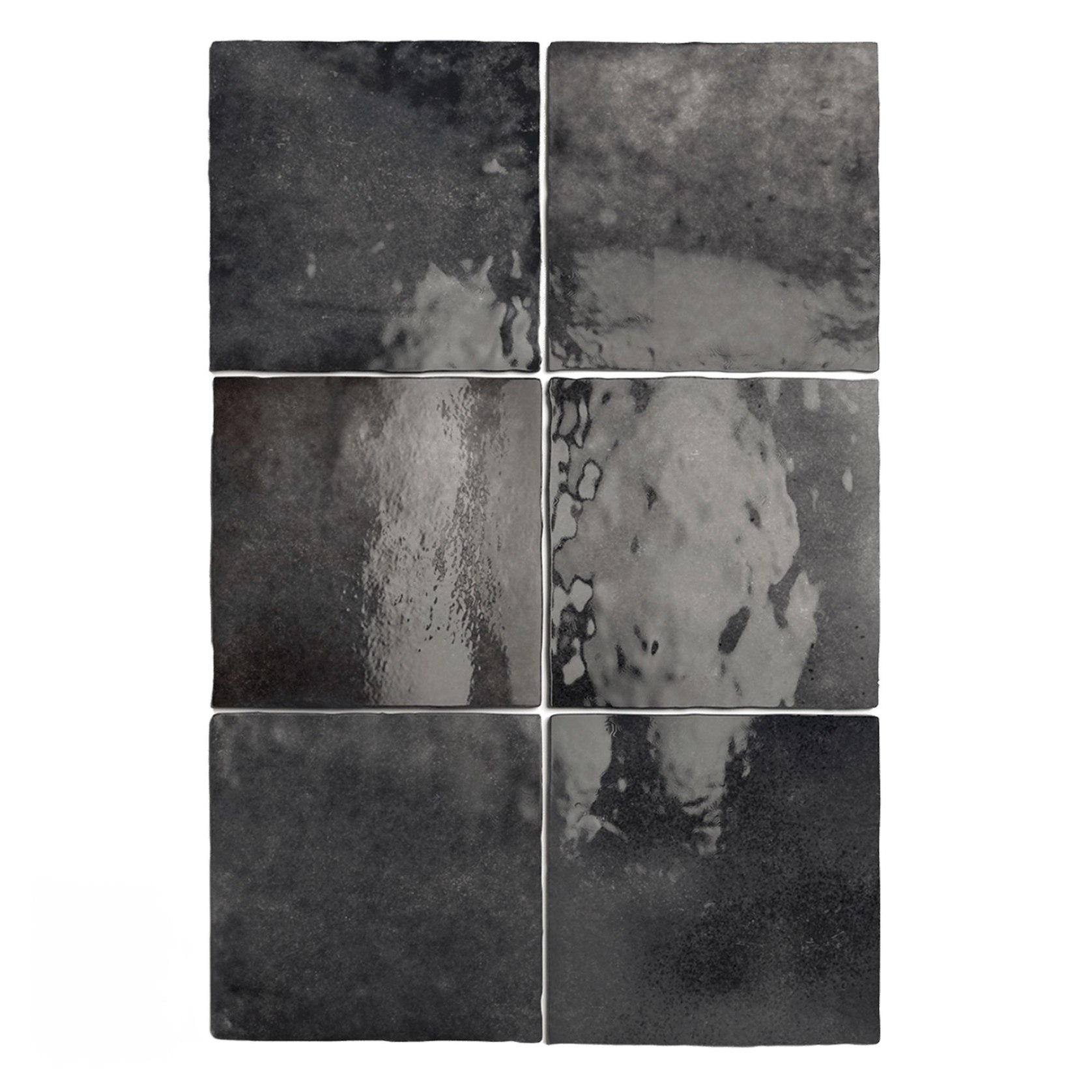 Artemis Graphite Gloss Wall Tile 132x132x10mm | ArchiPro AU