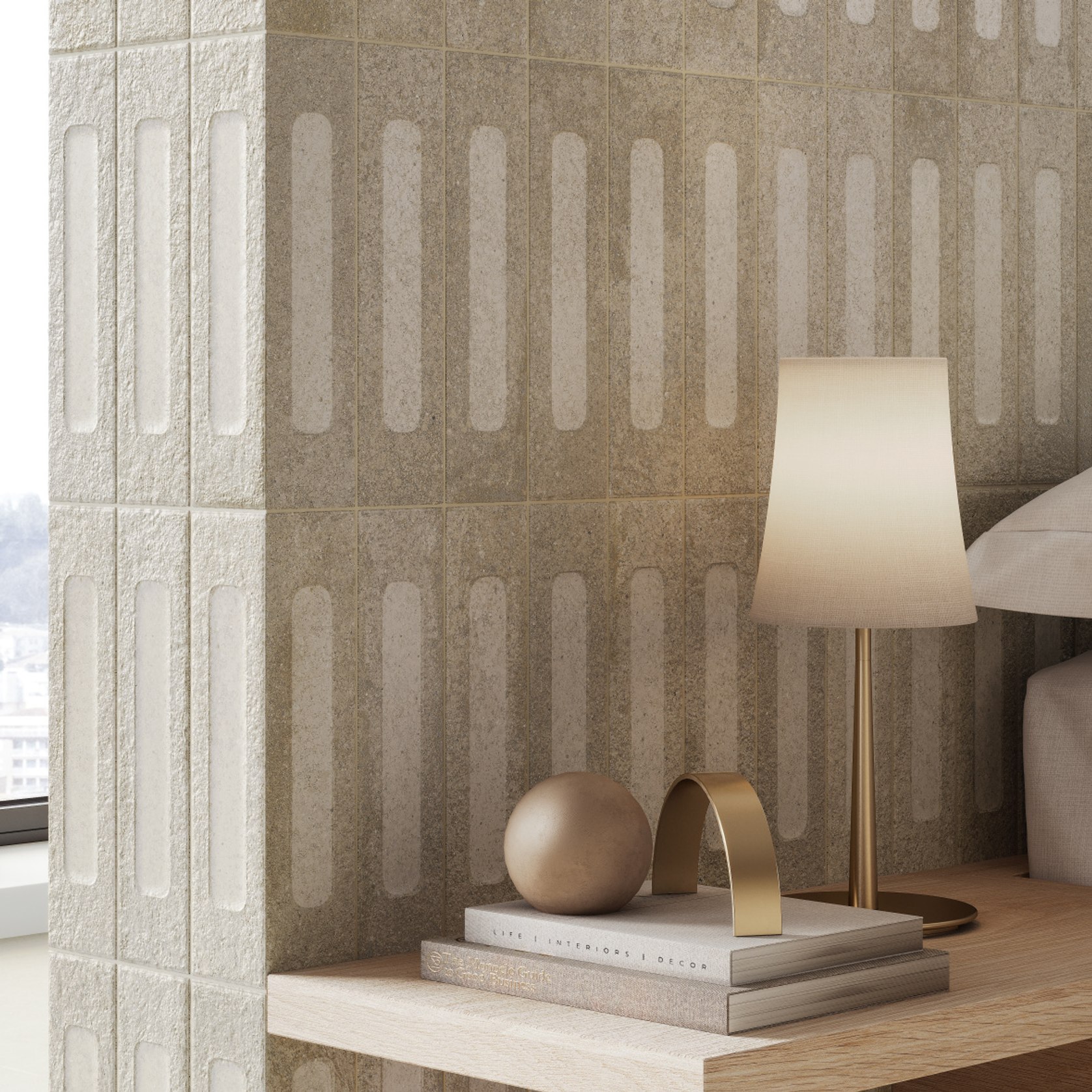 Cinder Brick Sand 3D | Perini Tiles | ArchiPro AU