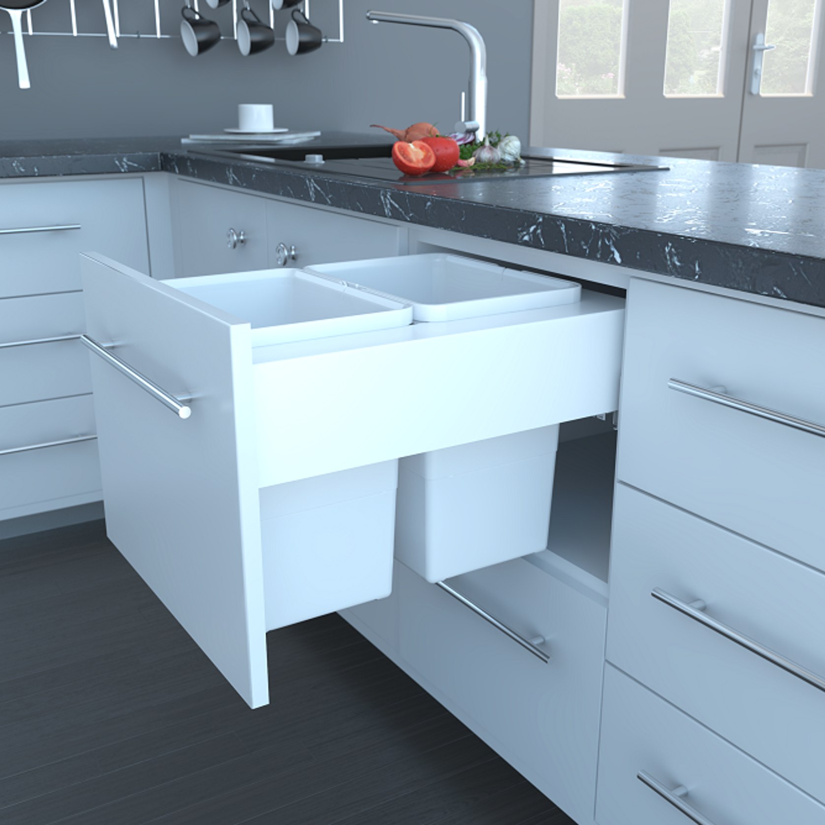 Tanova Simplex Plus Kitchen Waste Bins | ArchiPro AU