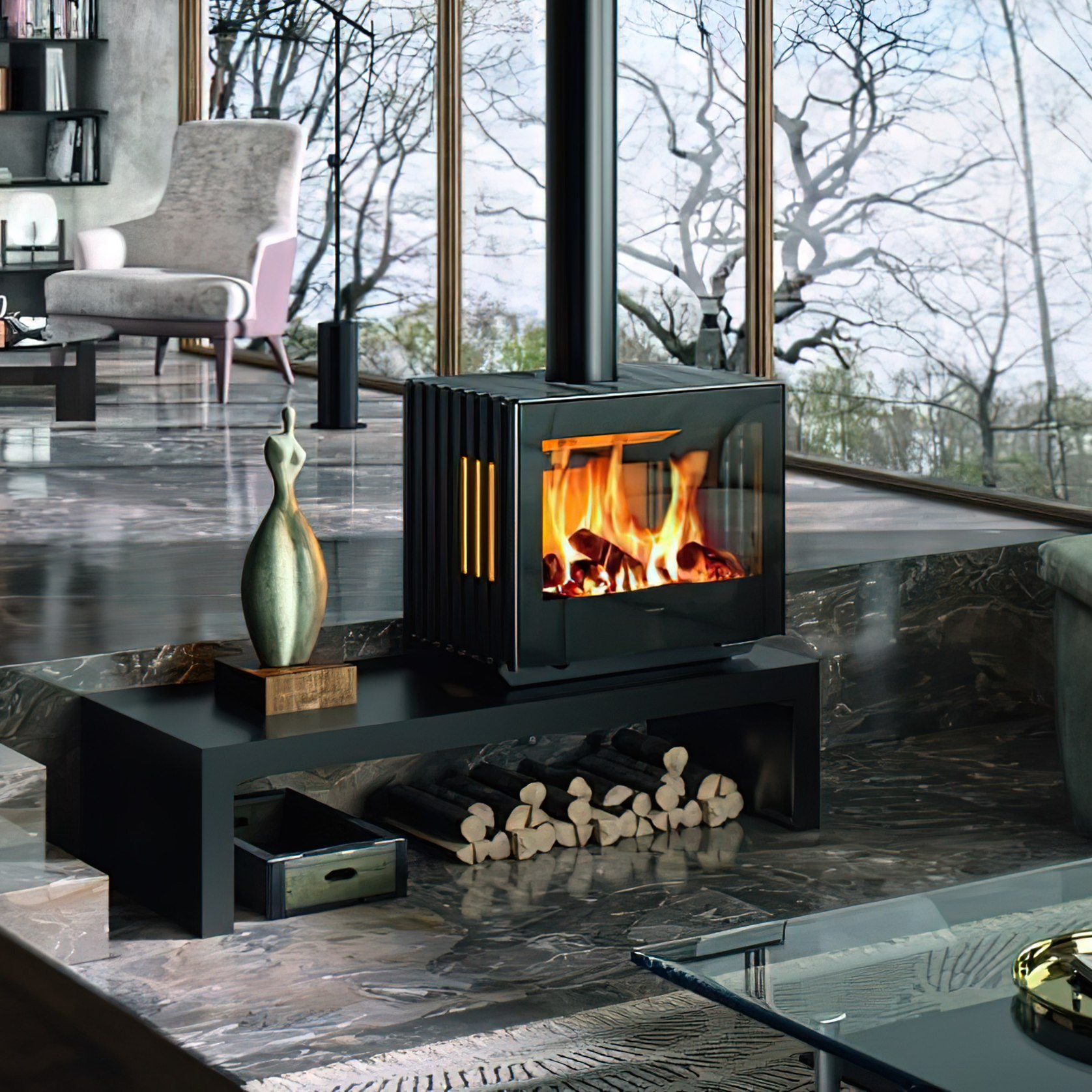 Hergóm Glance L Body Fireplace | ArchiPro AU