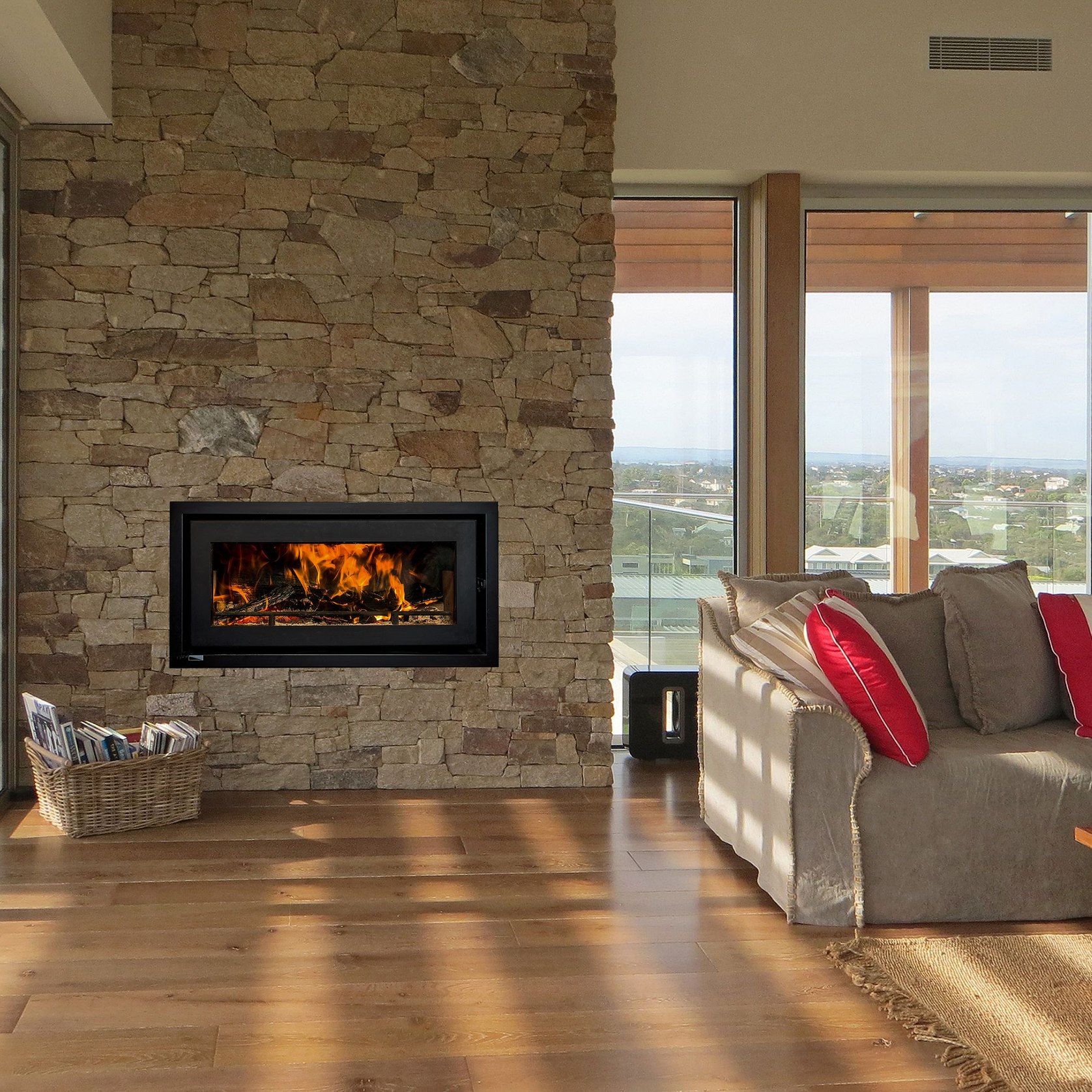Kemlan Celestial 900 Insert Fan Forced Wood Fireplace | ArchiPro AU