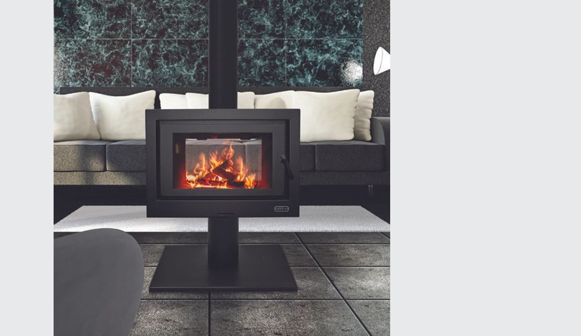 Kemlan See-Through Cube Rural Wood Fireplace | ArchiPro AU