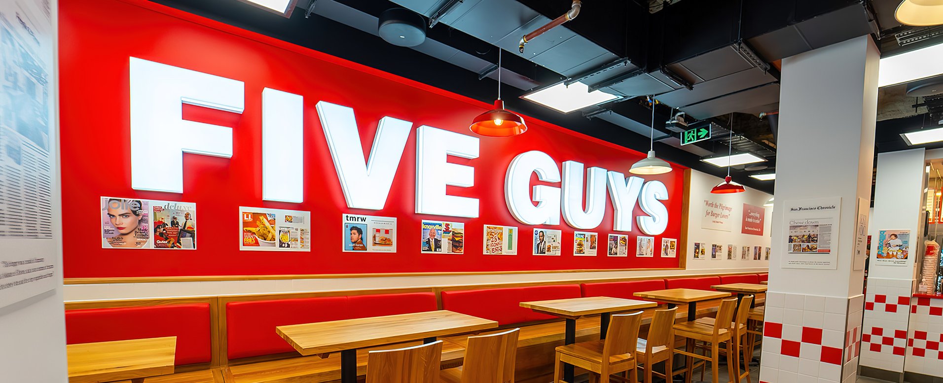 Five Guys, George Street, Sydney by COOOP | ArchiPro AU