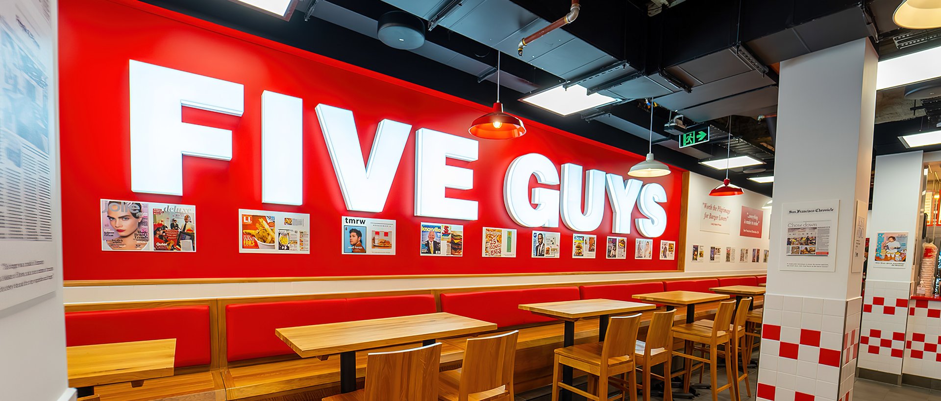 Five Guys, George Street, Sydney by COOOP | ArchiPro AU