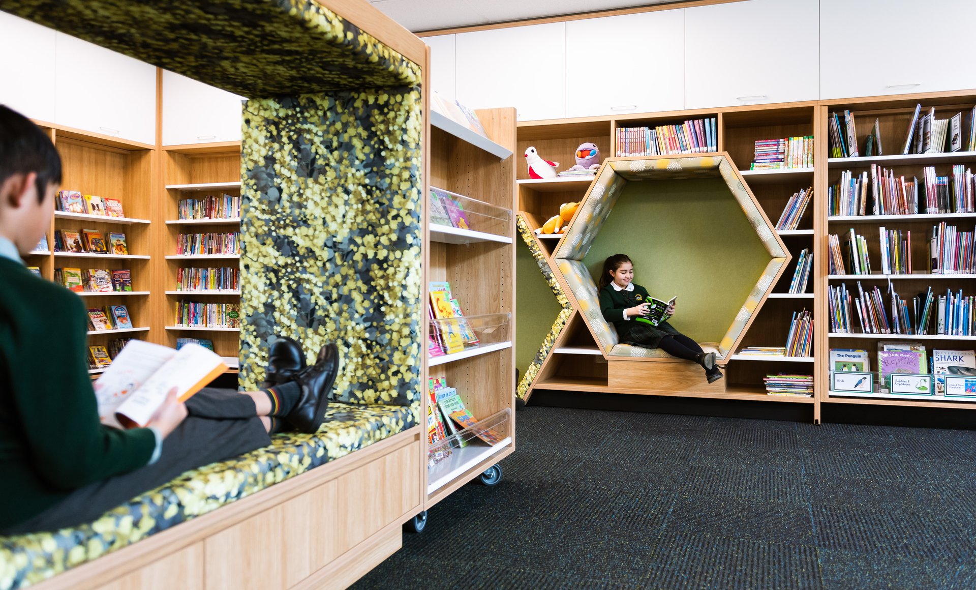 Primary School Library Area by Hosking Interior Design | ArchiPro AU