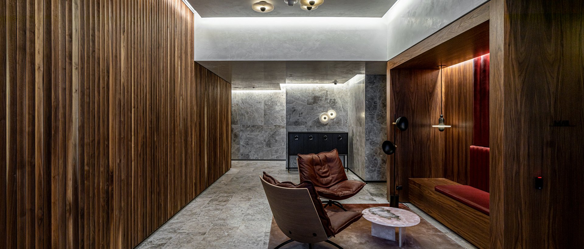 Collins Arch Lobby by Bishop Master Finishes | ArchiPro AU